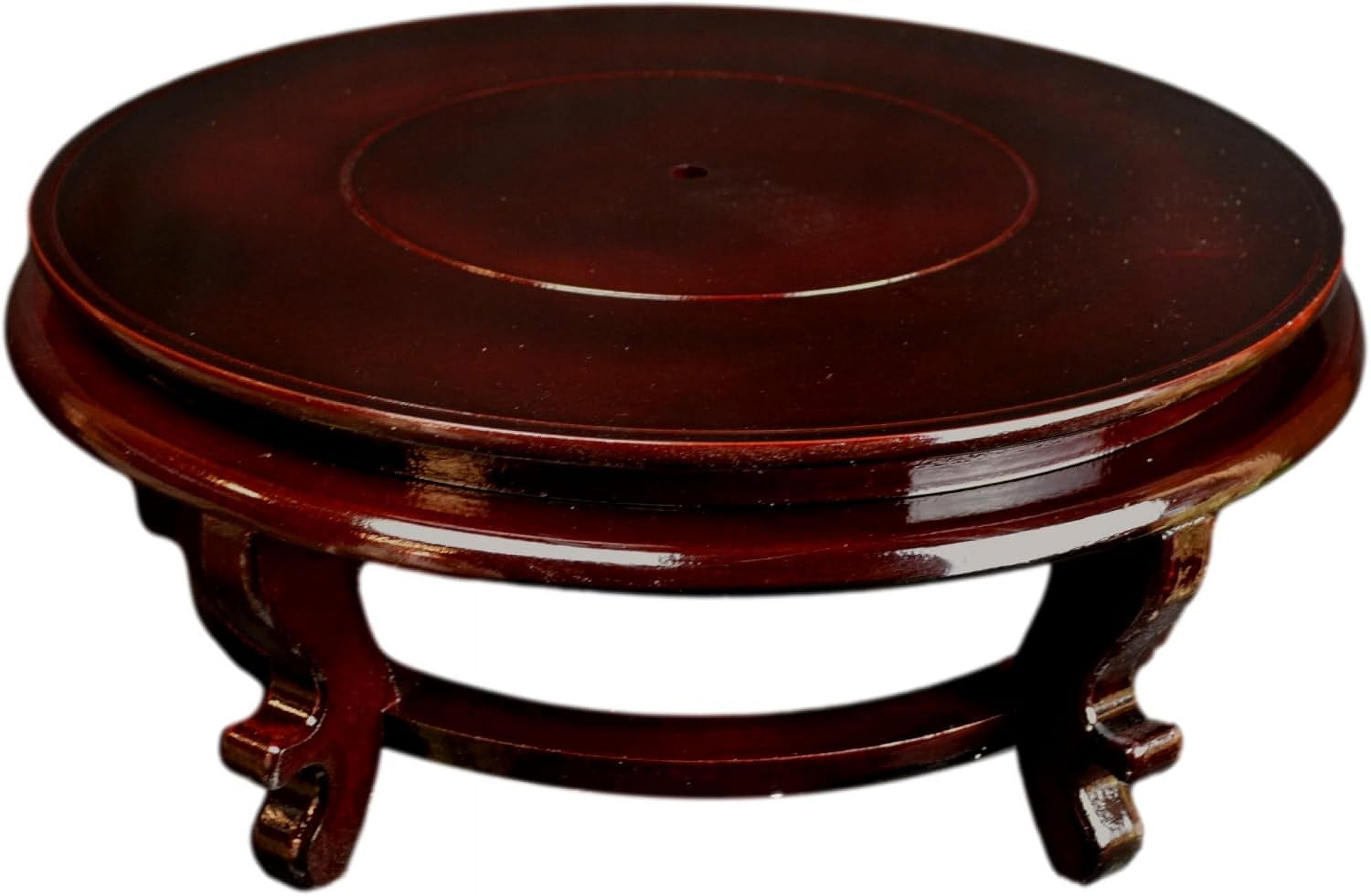 Wooden Fishbowl Display Vase Pot Planter Stand Pot Display Stand (16 ...