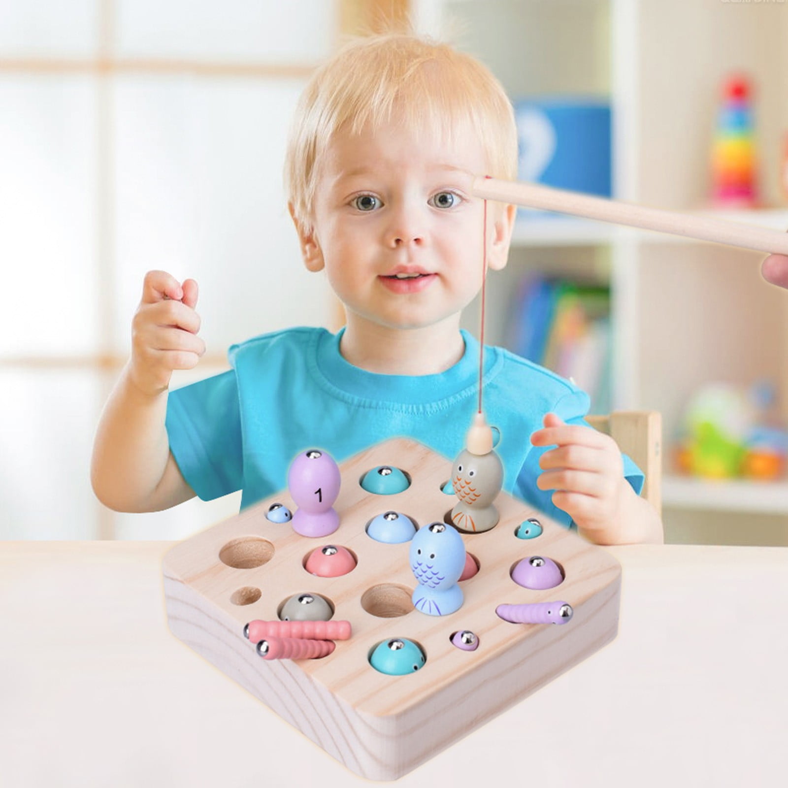 Wooden Fishing & Critter Catching Game | Interactive Magnetic Fine ...