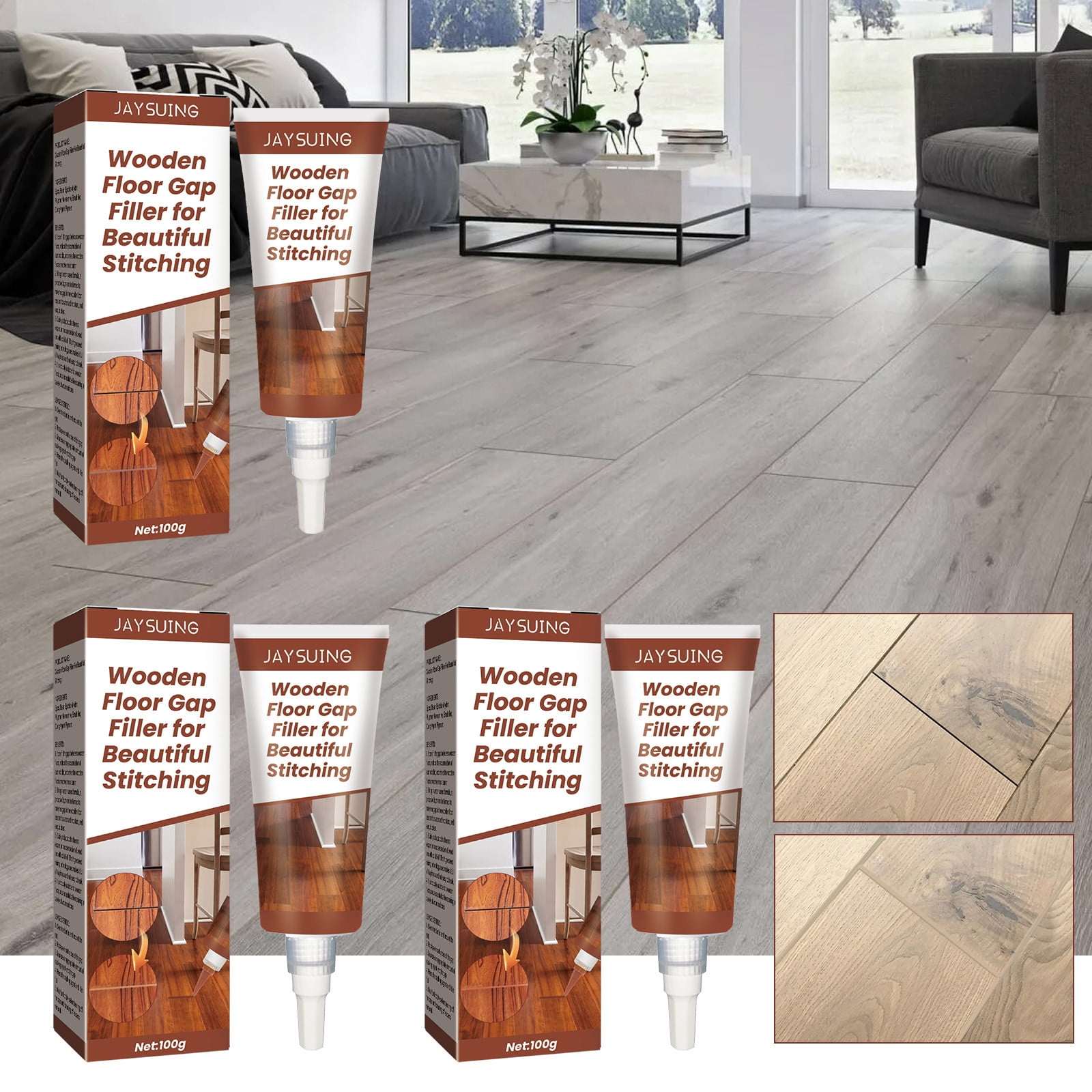 Wooden Floor Gaps Filler, Floor Seam Sealant, Fills Gaps, Maintains ...