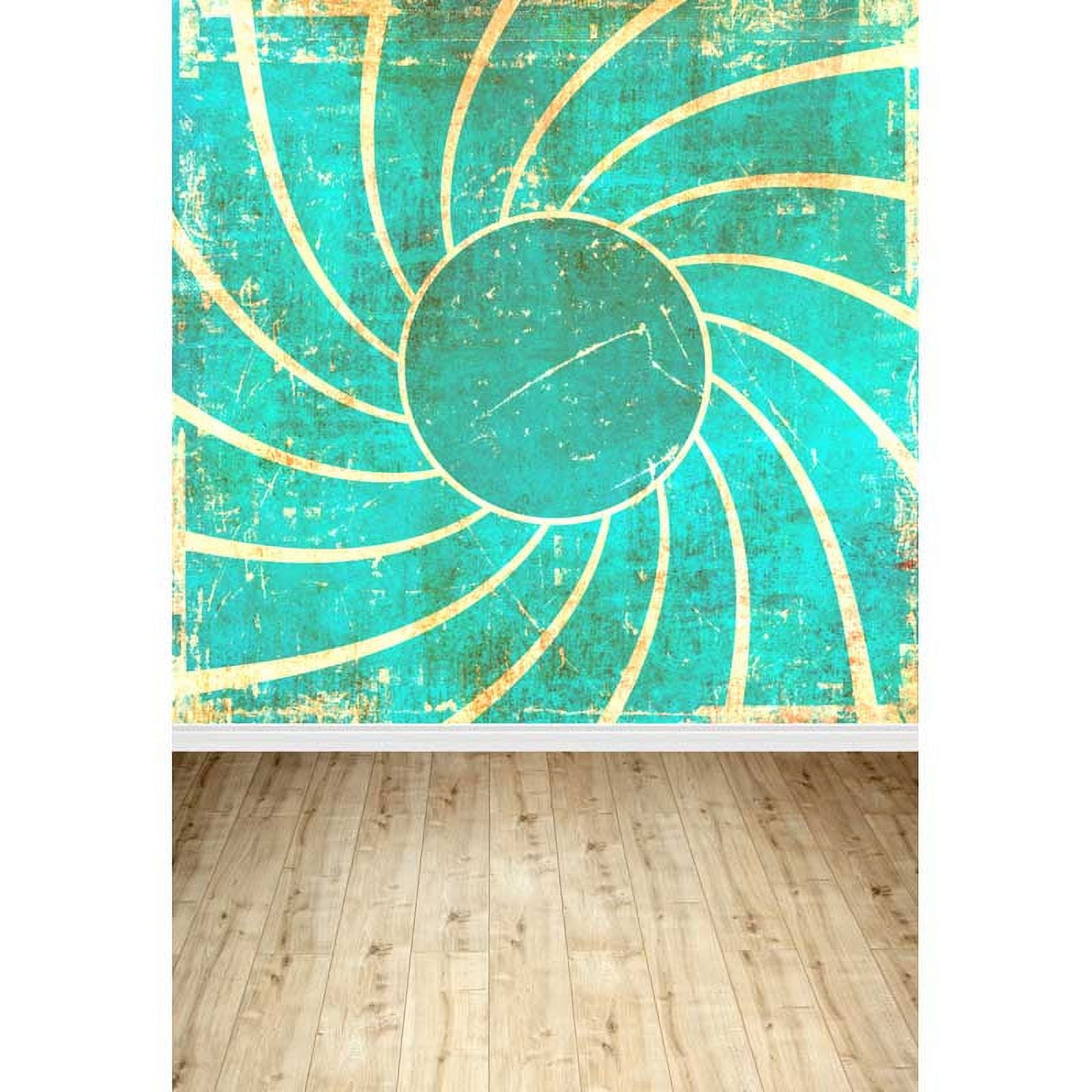 Wooden Floor Photography Backdrops Blue Vinyl Cloth Computer Printed ...