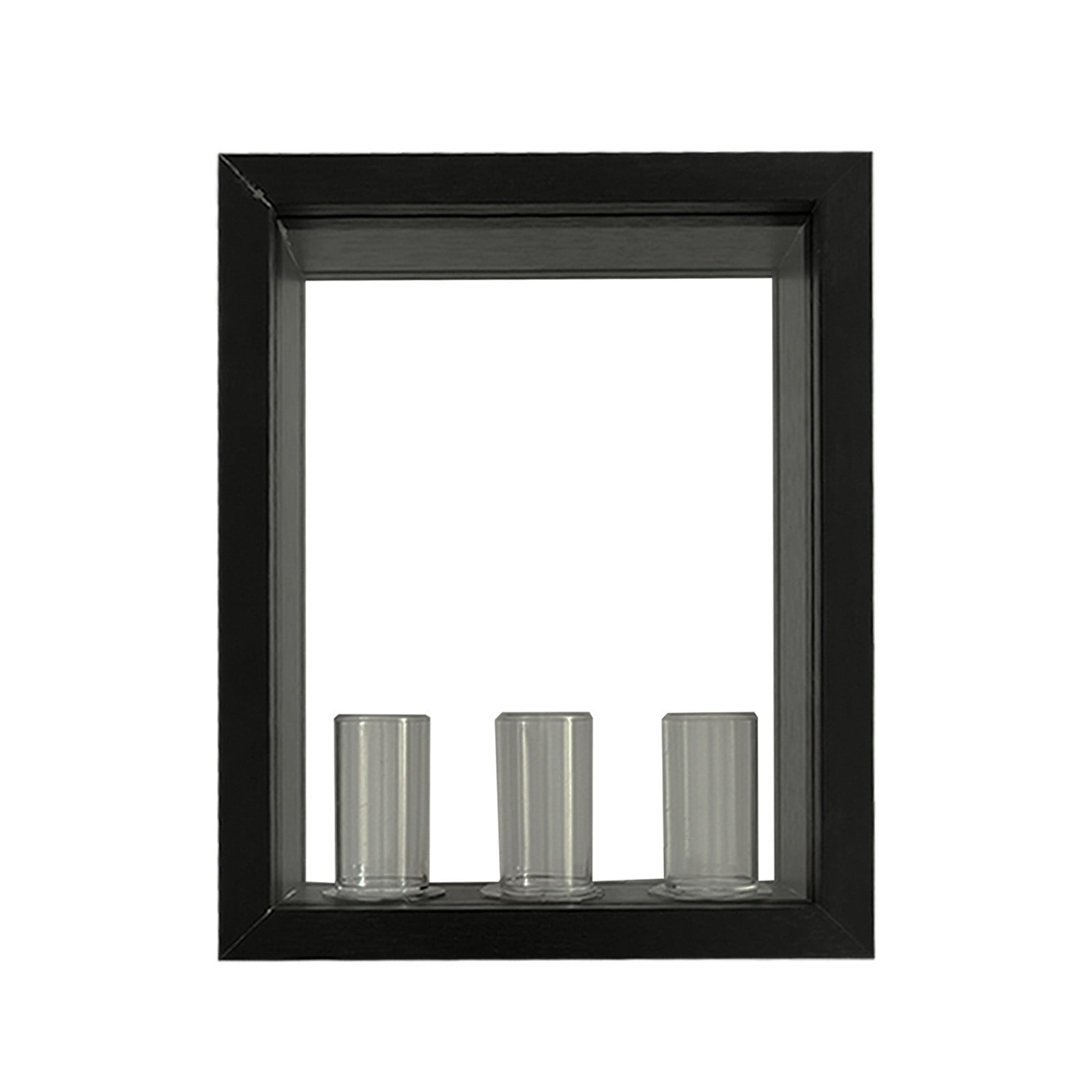 Wooden Flower Cuttings Picture Frame with Plastic Bottle Vase - Dual ...