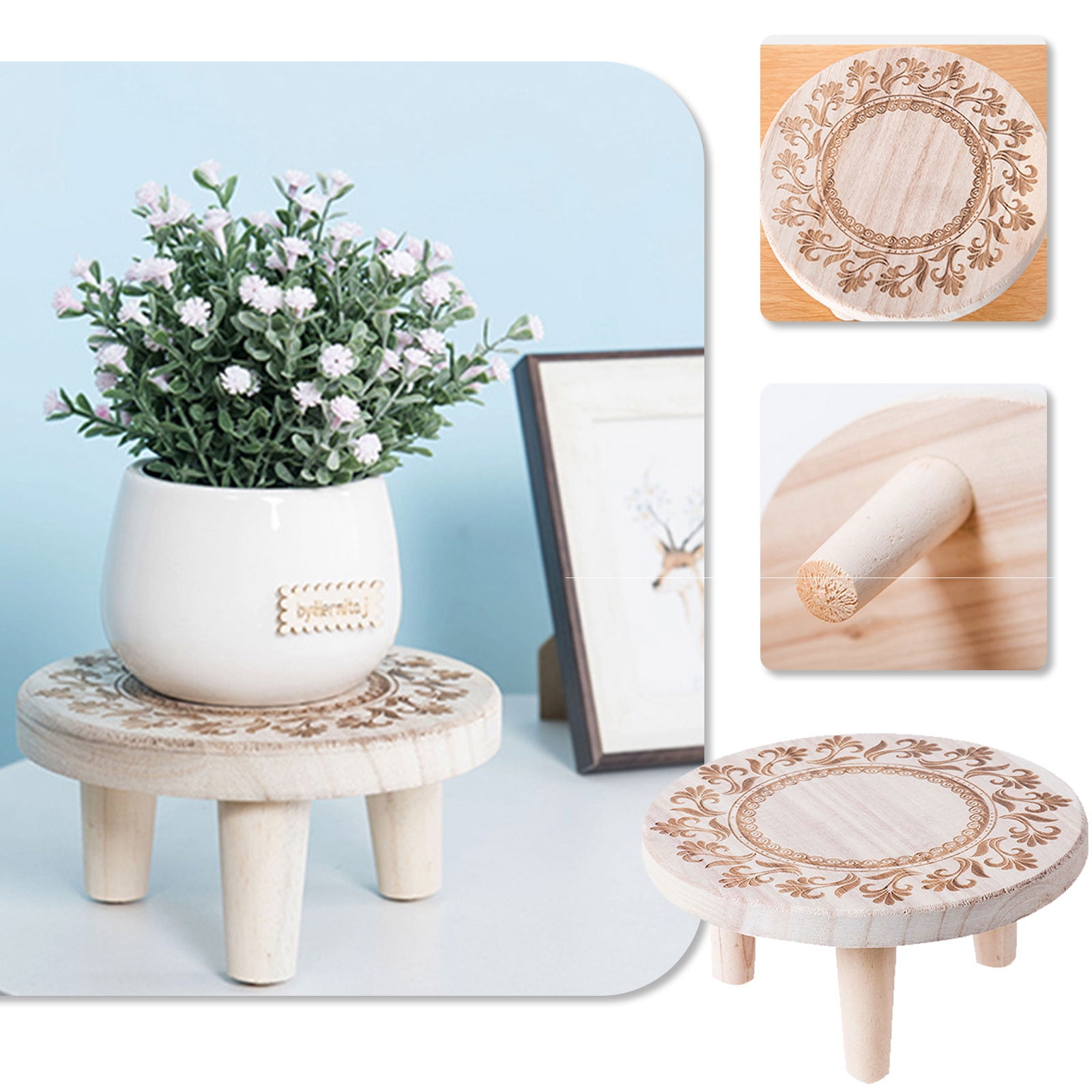 Wooden Flower Pot Stand, Love Island Party Decorations, Plant Rack ...