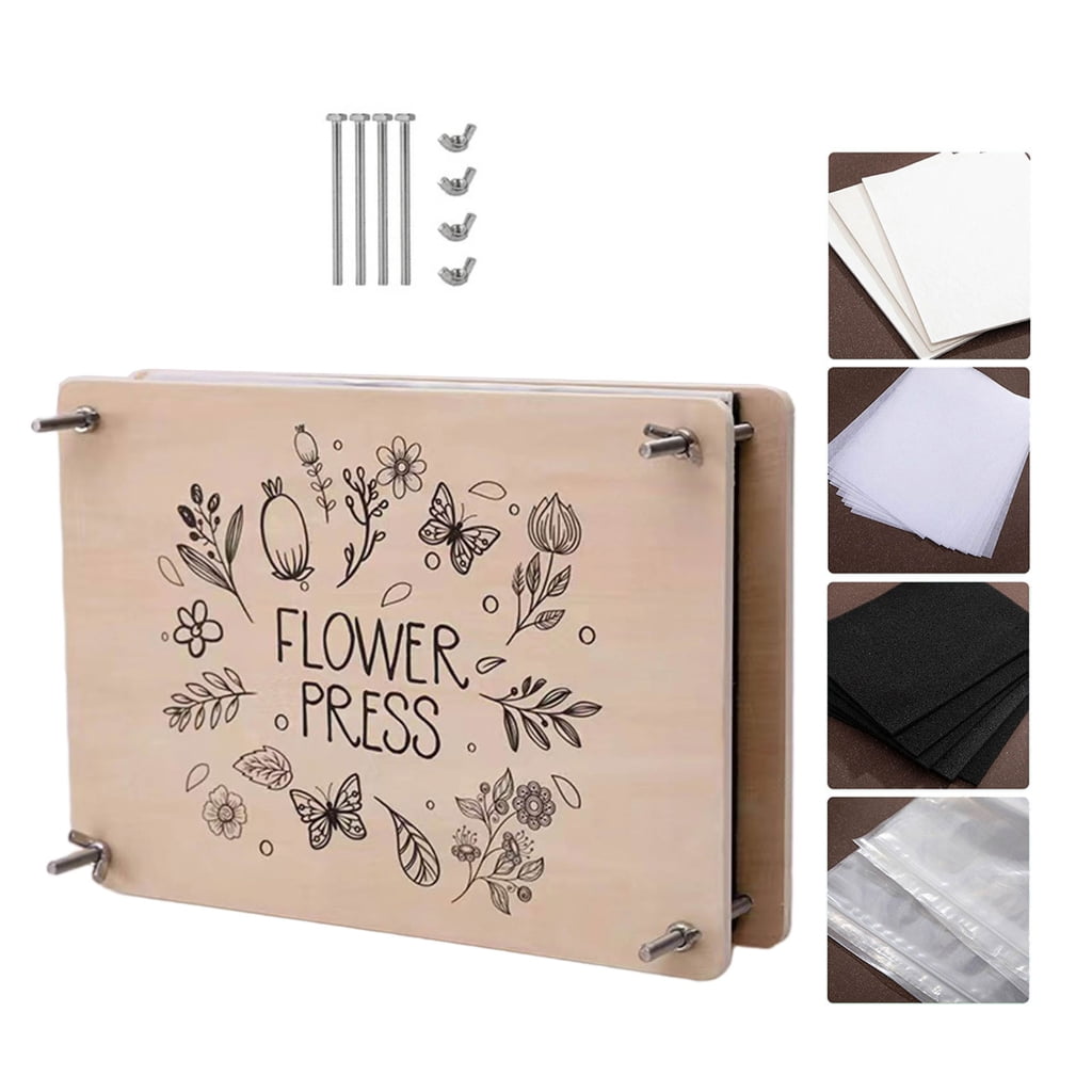 Wooden Flower Press Kits for Adults Kids DIY Art Crafts, Flower Press ...