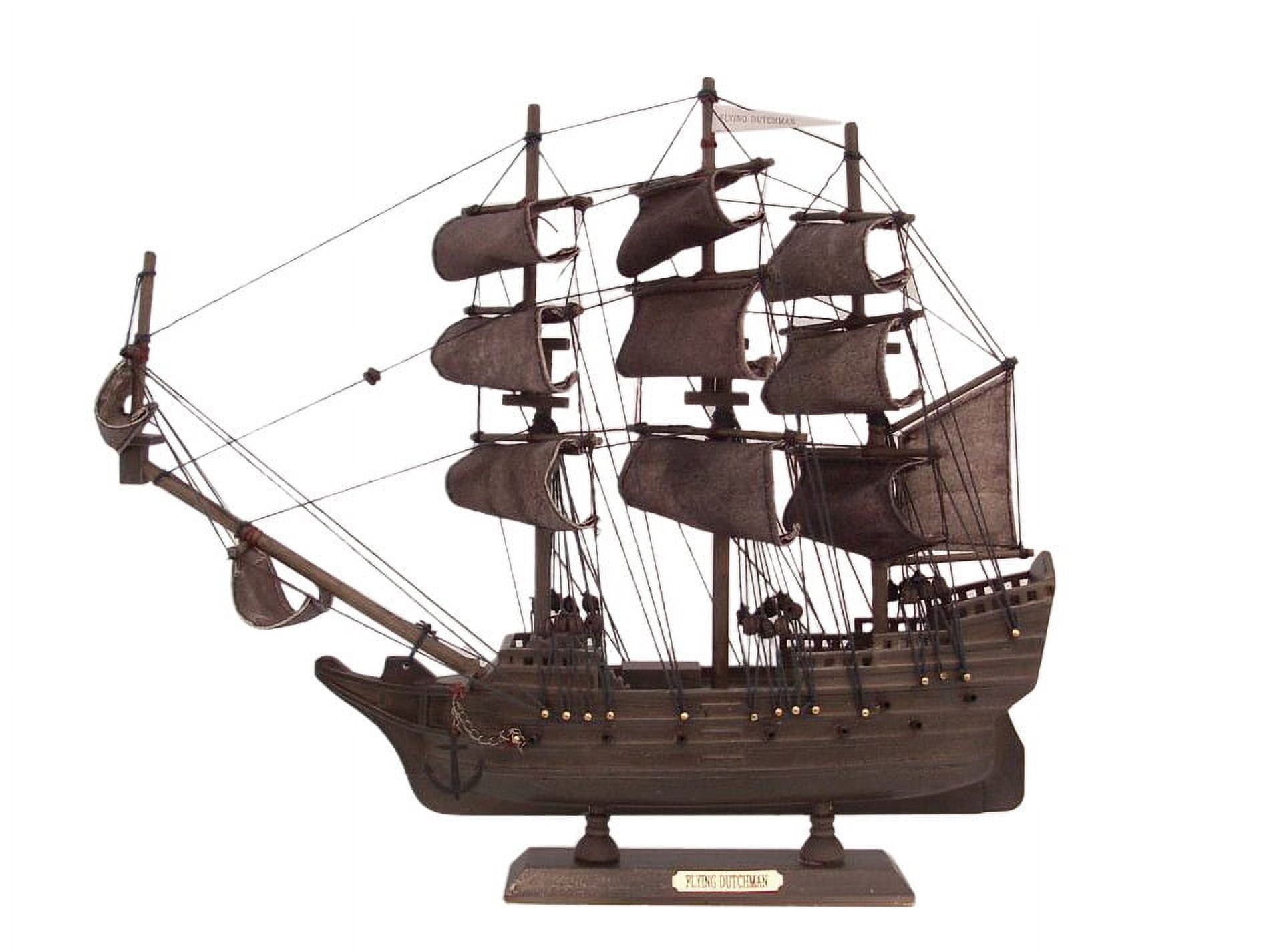 Wooden Flying Dutchman Model Pirate Ship 14"" - Walmart.com