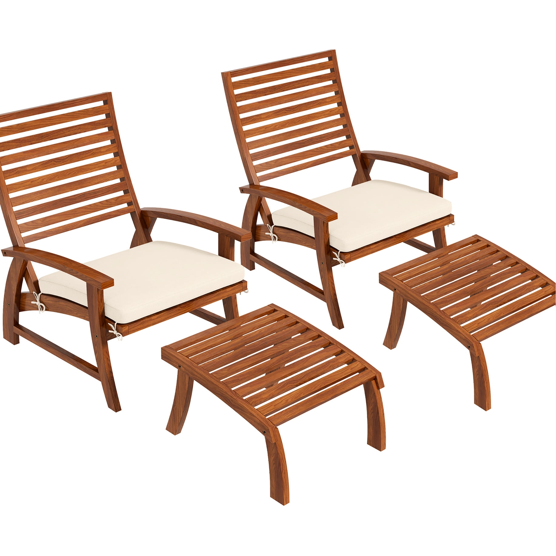 Wooden Foldable Bench | Lattice Back | For Patio & Garden - Walmart.com