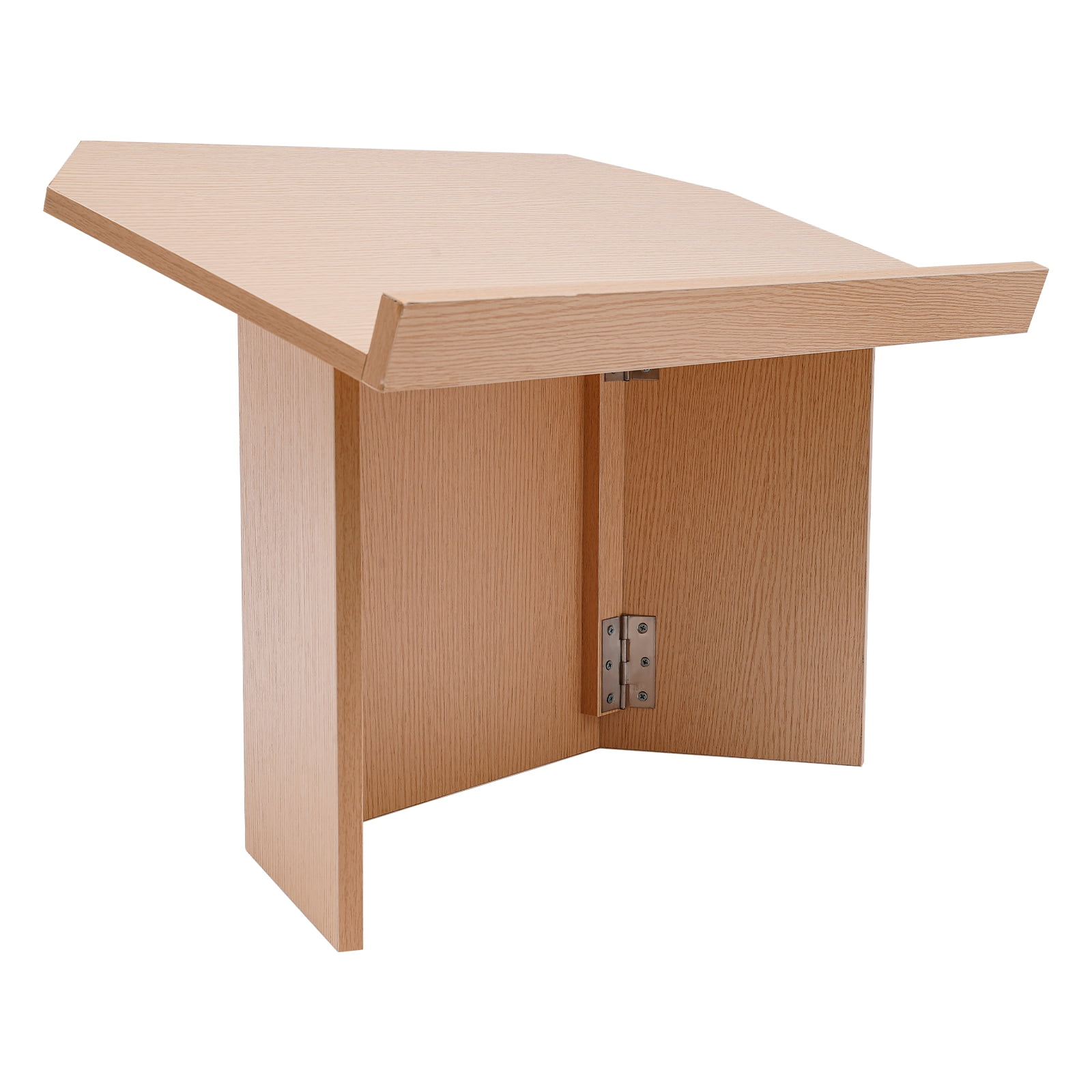 Wooden Foldable Tabletop Podium Desktop Oak Lectern Podium 11.02lbs Max ...