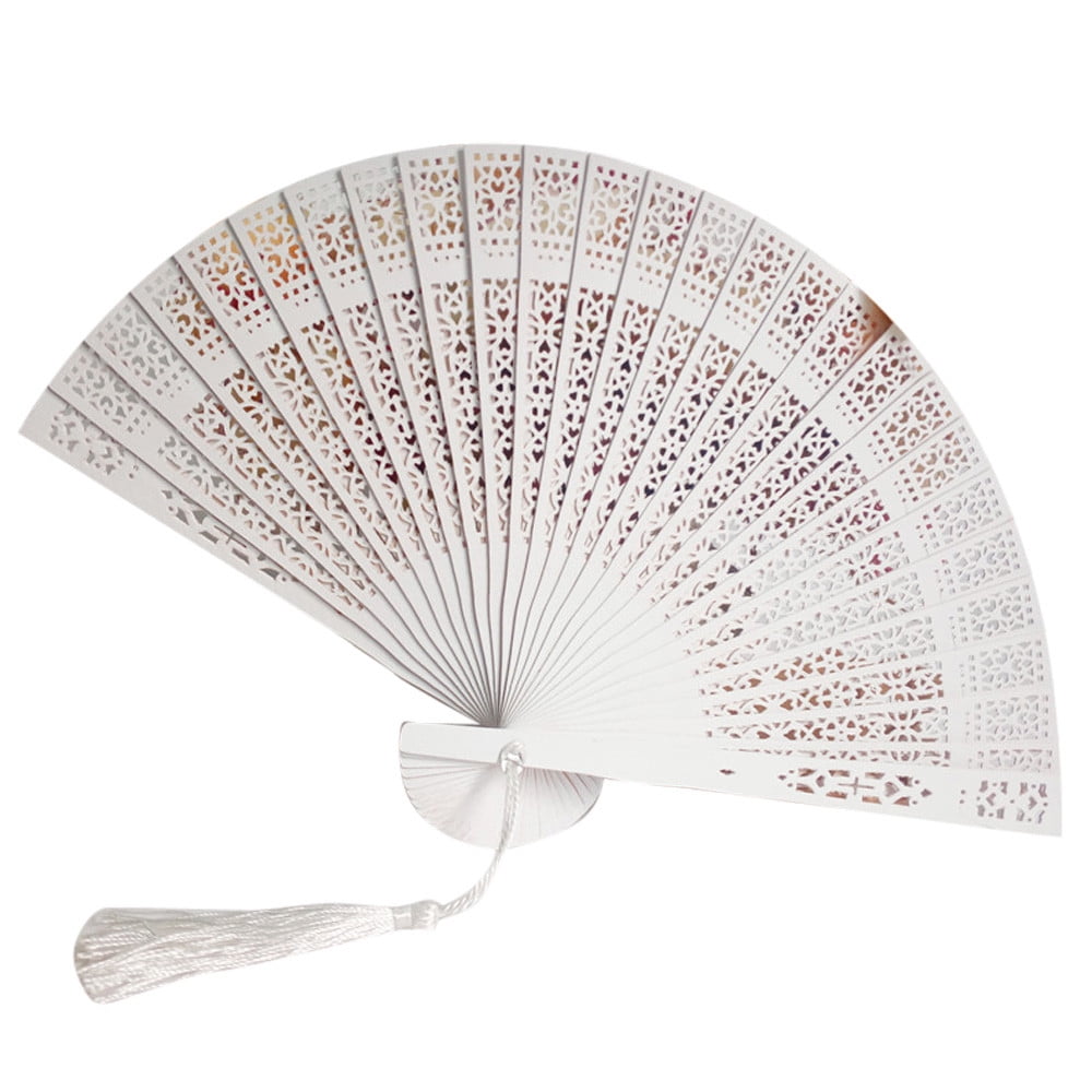 Wooden Folding Fans Handheld Vintage Wood Hand Fan Foldable Chinese ...