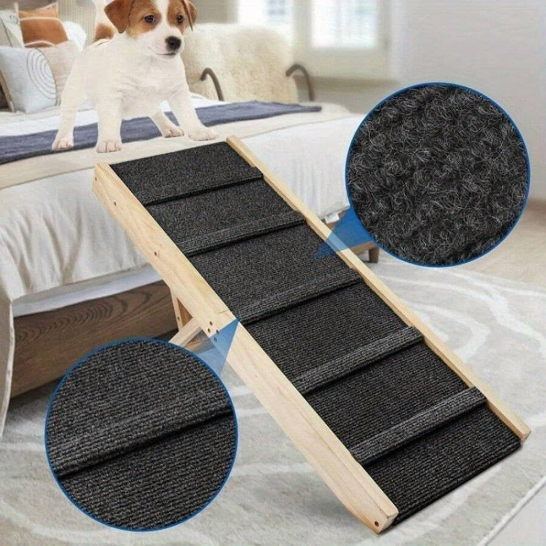 Wooden Folding Pet Dog Ramps Bed And Couch Ladder Steps For Easy Cat ...