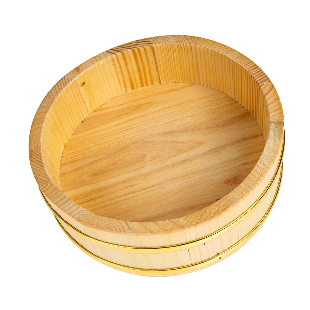 Wooden Food Bucket Classic Sushi Bucket Restaurant Sushi Rice Mixing ...