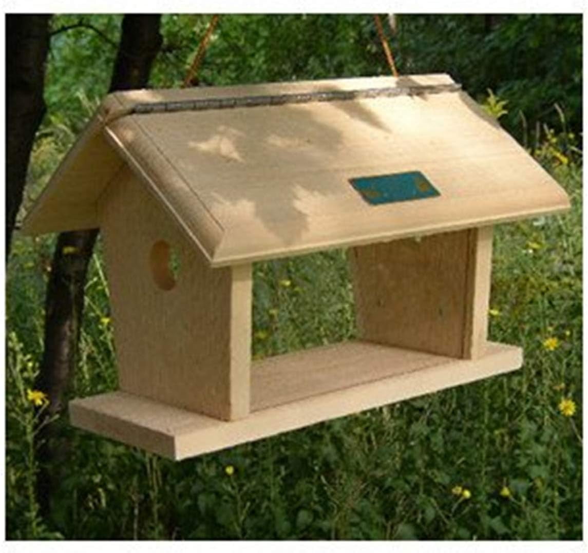 Wooden Food Container Bluebird Bird Feeder - Walmart.com