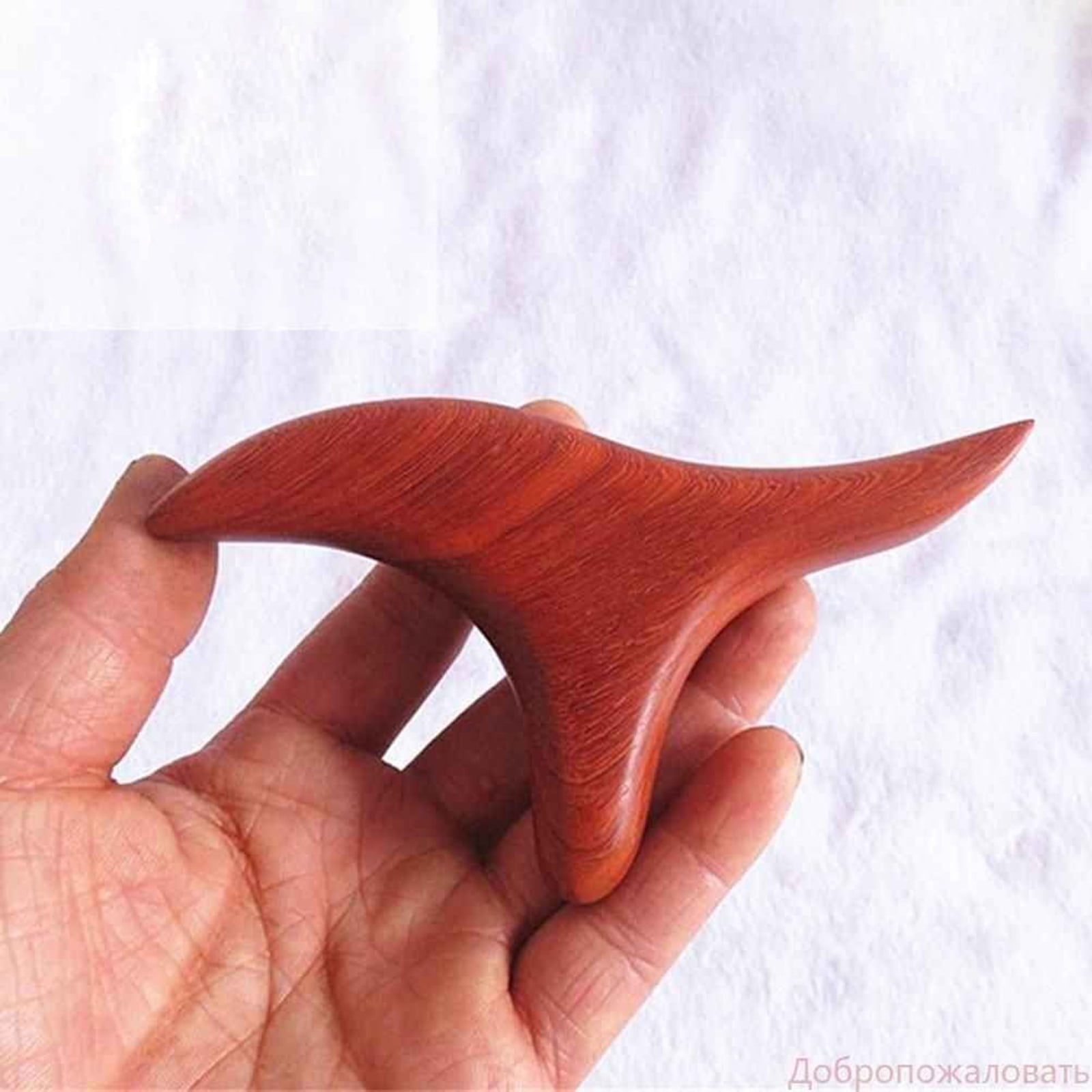 Wooden Foot Massager for Acupressure & Pain Relief, Handheld Triangle ...