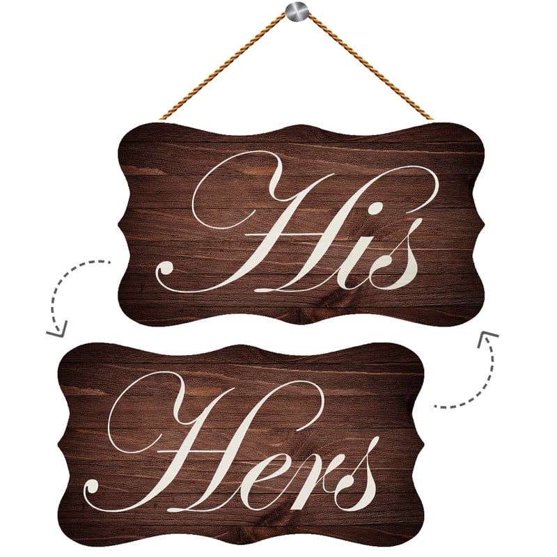 His Hers Sign