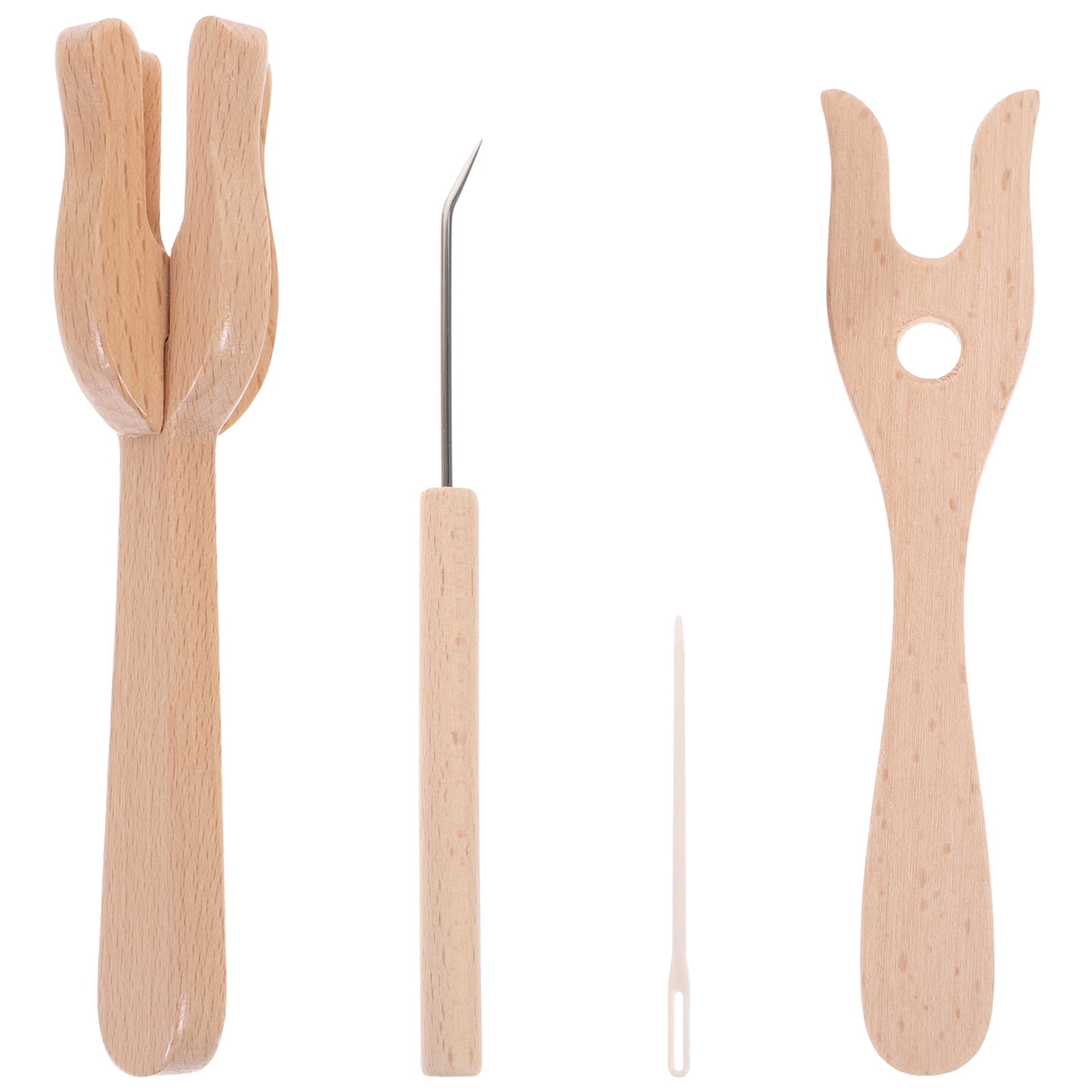 Wooden Fork Braider Button Making Tools Ergonomic Knitting Needles ...