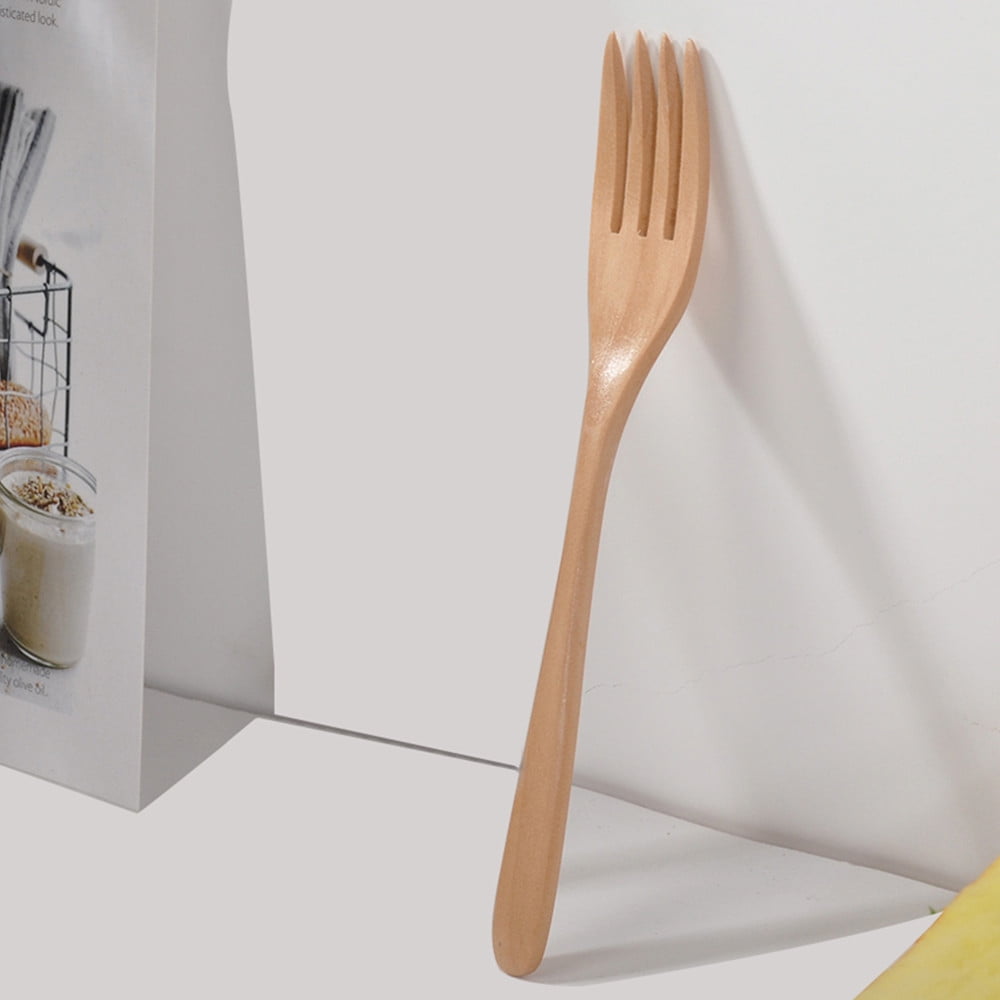 Savings Wooden Forks, Fruit Salad Fork,Dinner Forks for Food, Desserts ...