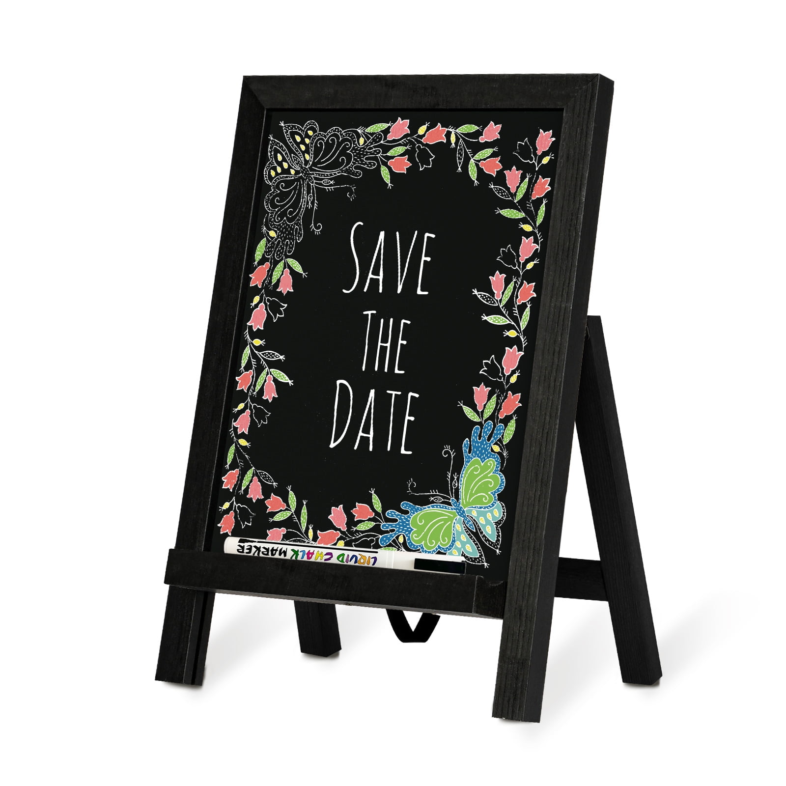 Tabletop Chalkboard Sign StandingMagnetic Chalkboard Non-Porous Memo ...