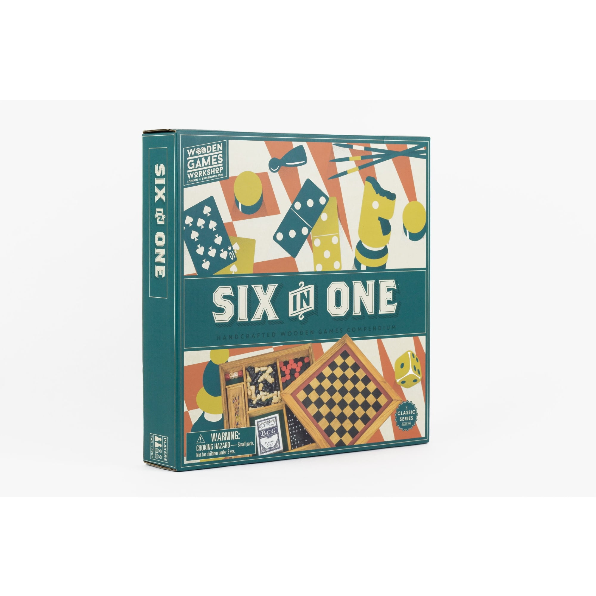 Wooden Games Compendium | Portable Six in One Combination Game Set ...