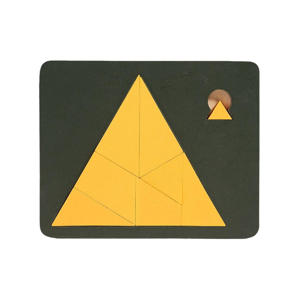 Wooden Geometric Puzzles Challenge Brain Teaser Decomprion Puzzle New ...