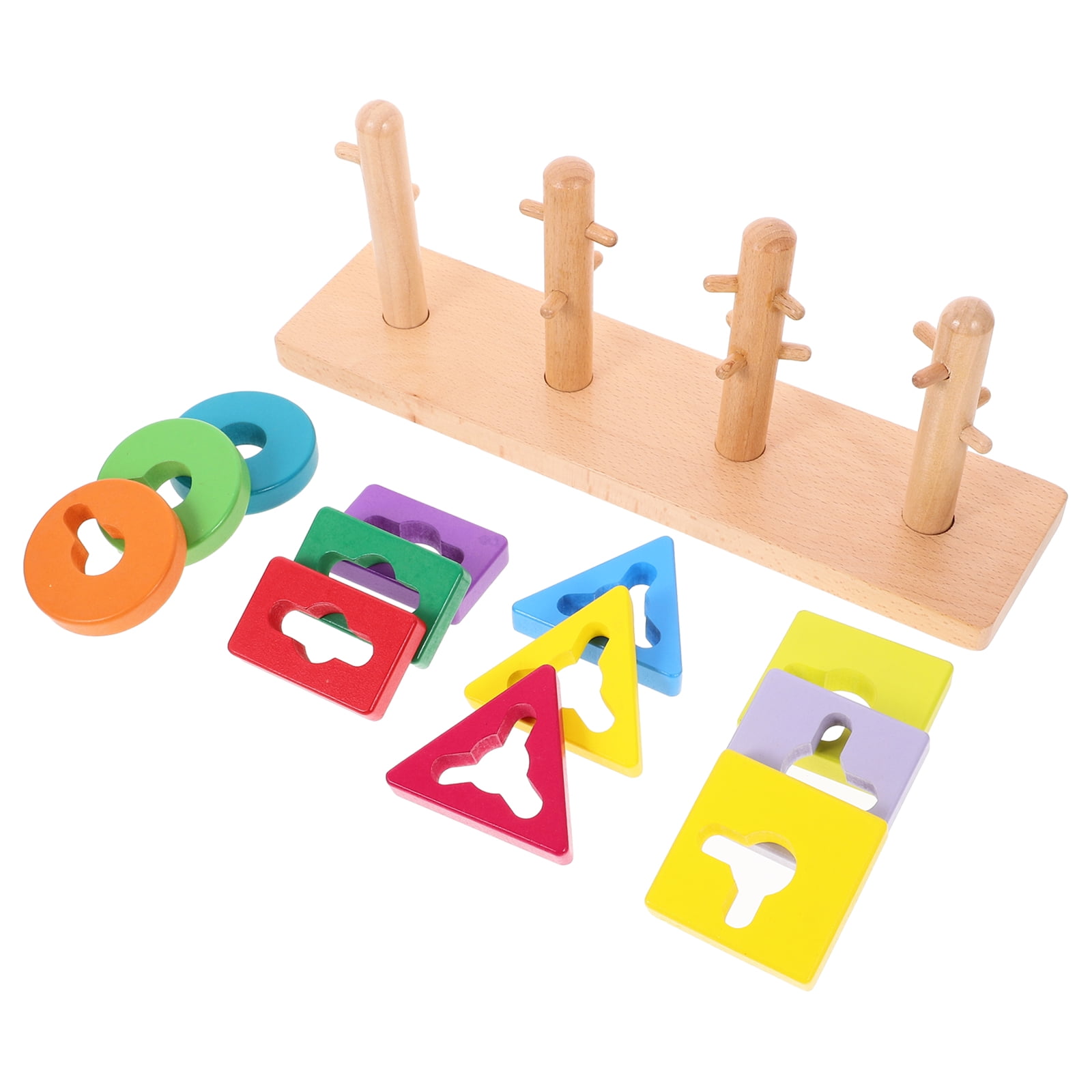 Wooden Geometric Toy Kids Puzzles Kids Wooden Puzzle Toys Wooden ...
