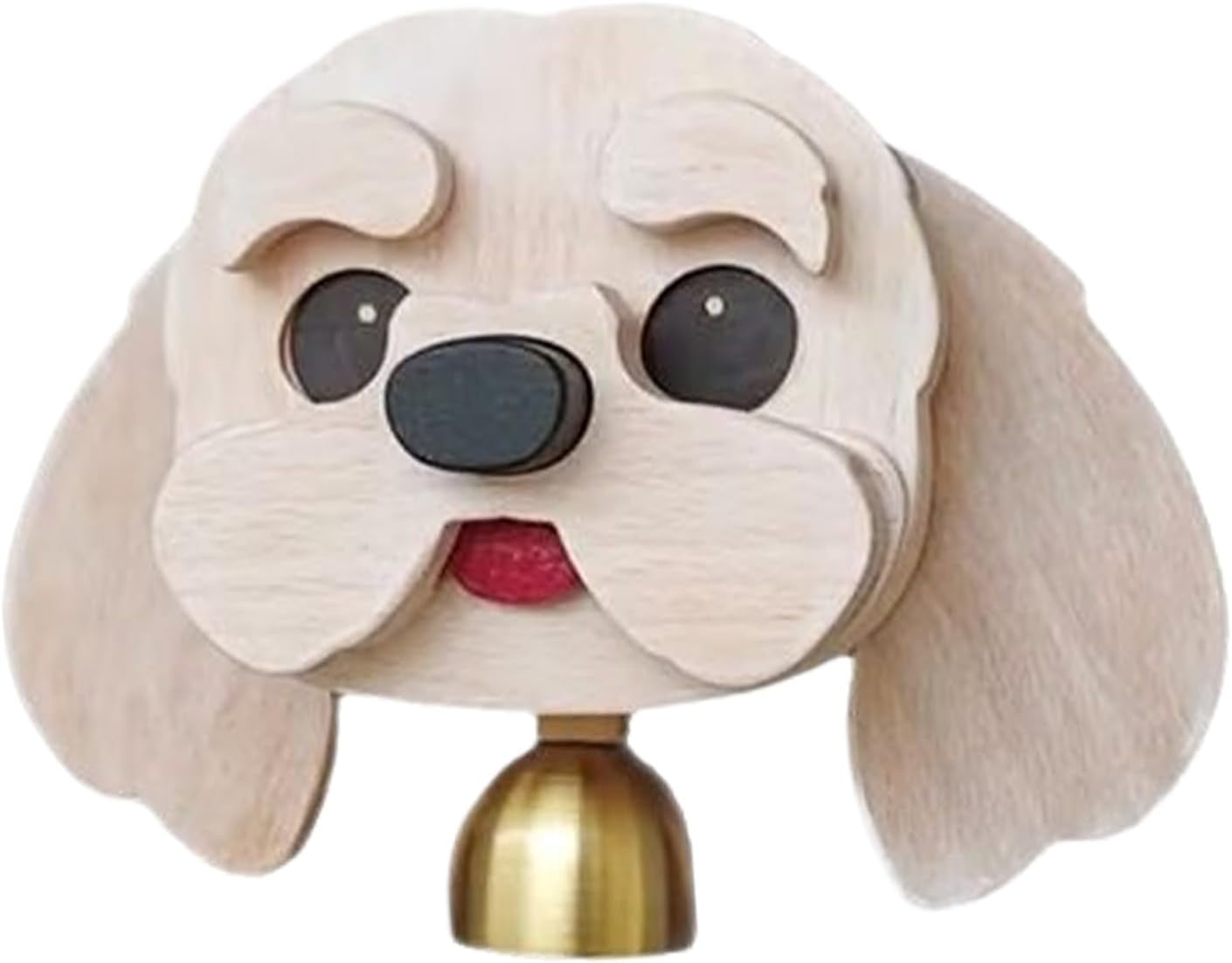 Wooden German Cat Doorbell,Black Walnut Wooden Chime Suction Ornament ...