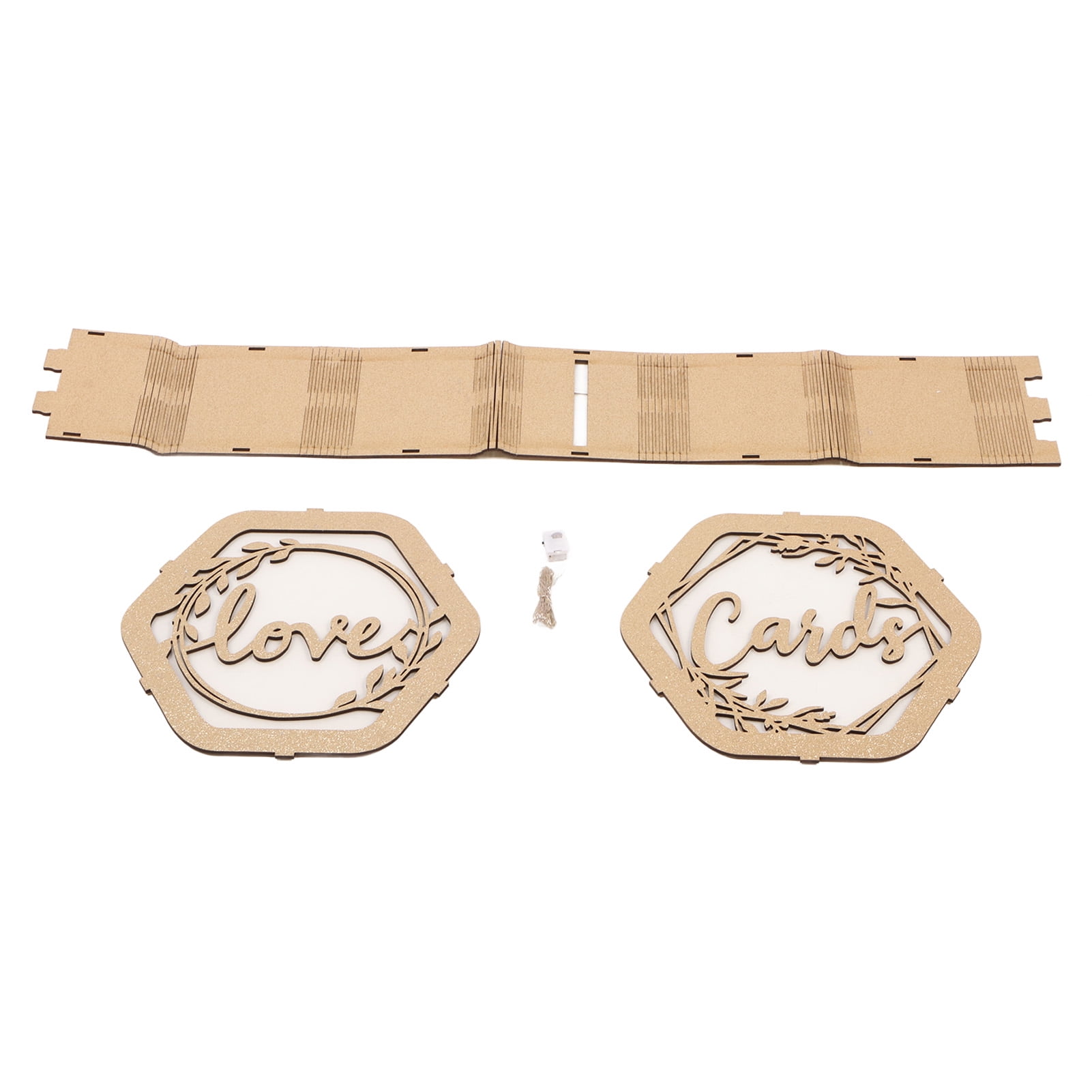 Wooden Gift Card Box Hollow Design Personalized Handmade with String ...