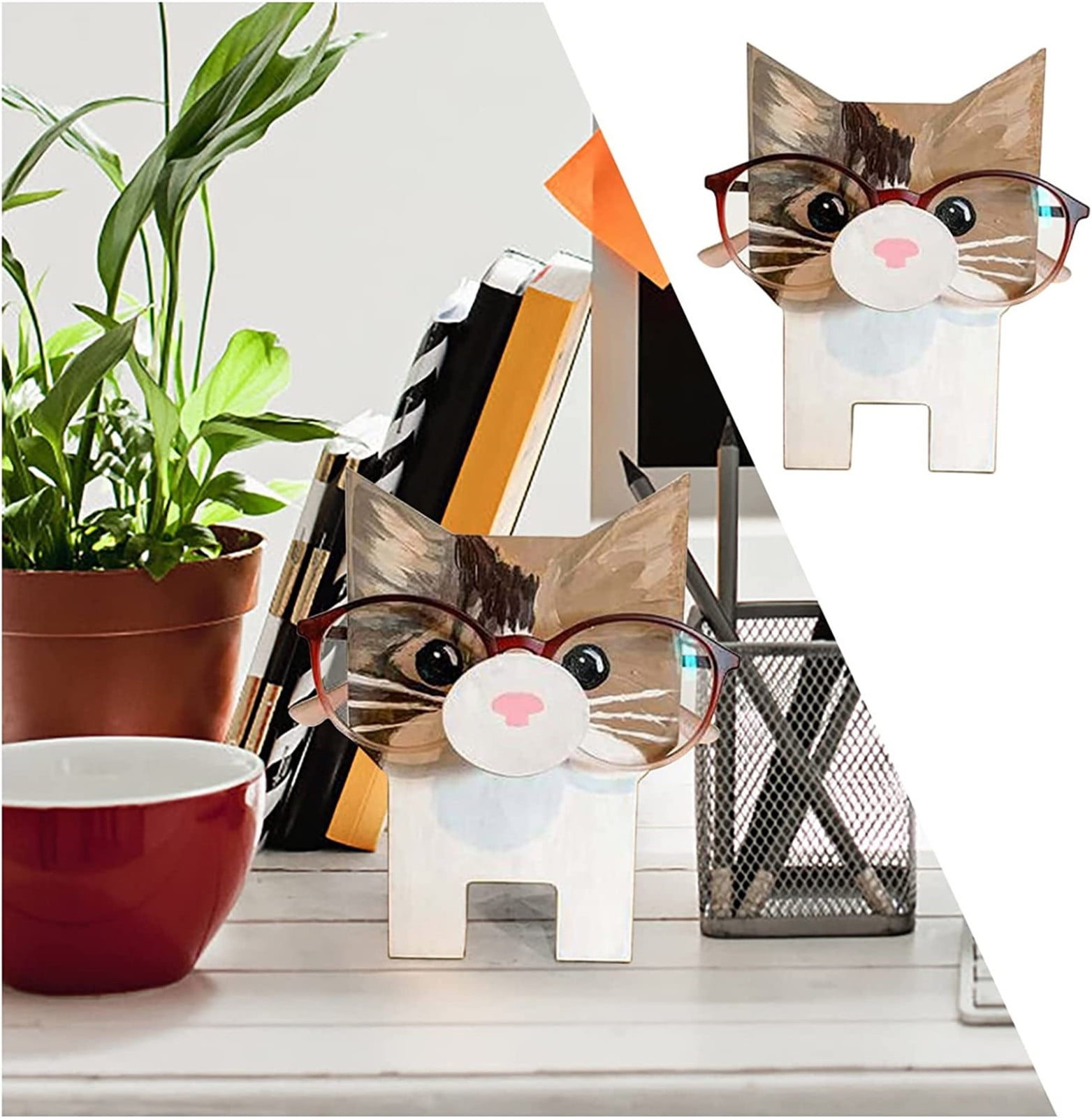 Wooden Glasses Stand Holder, Animal Shaped Eyeglass Display, Desktop ...