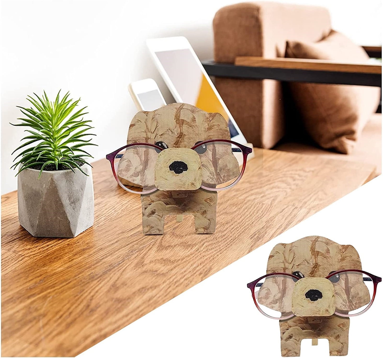 Wooden Glasses Stand Holder, Animal Shaped Eyeglass Display, Desktop ...