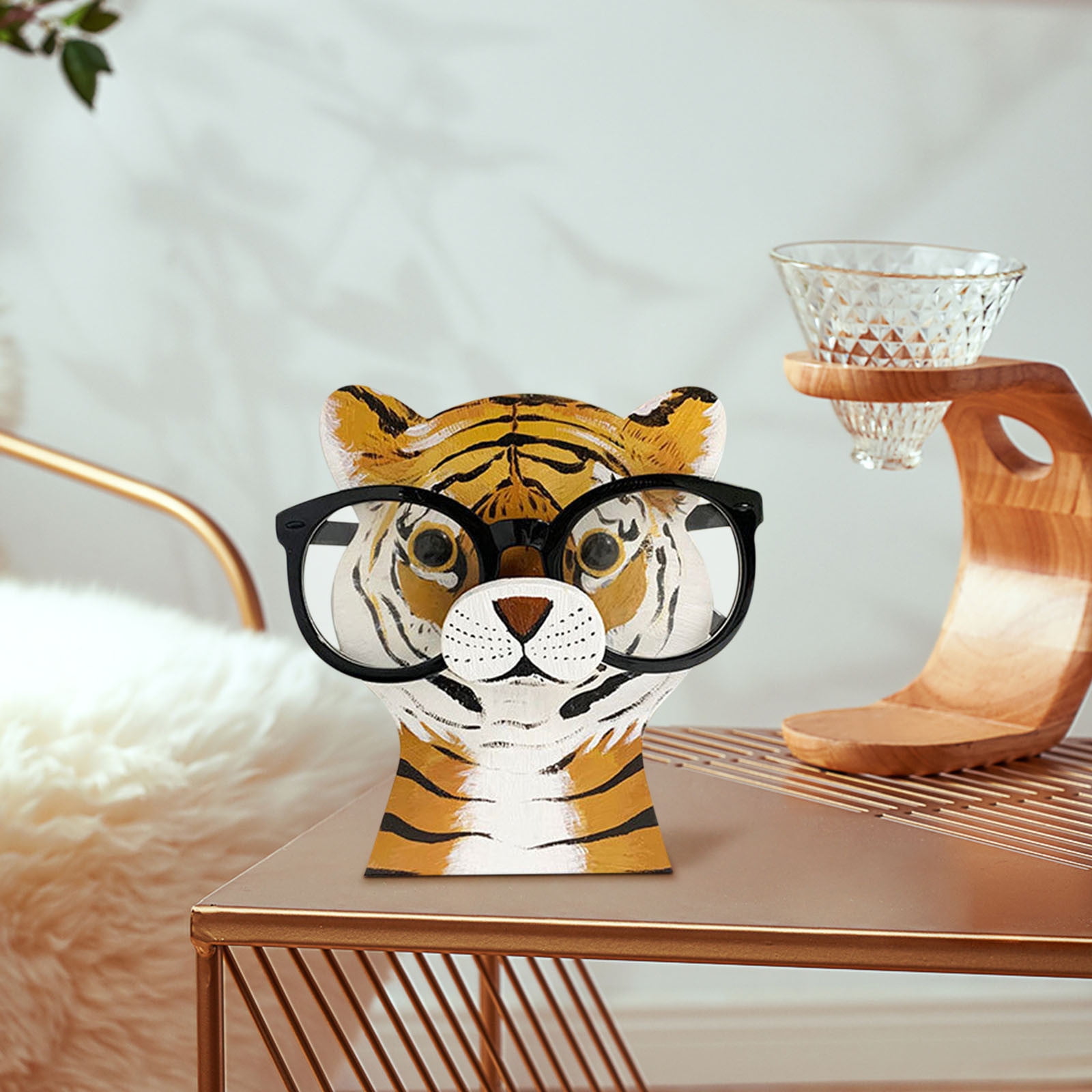 Wooden Glasses Storage, Office Display Rack, Desktop Accessories ...