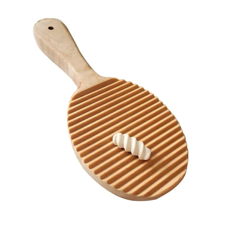 Wooden Gnocchi Board with Grooves Curved Design Ridges for Handmaking ...