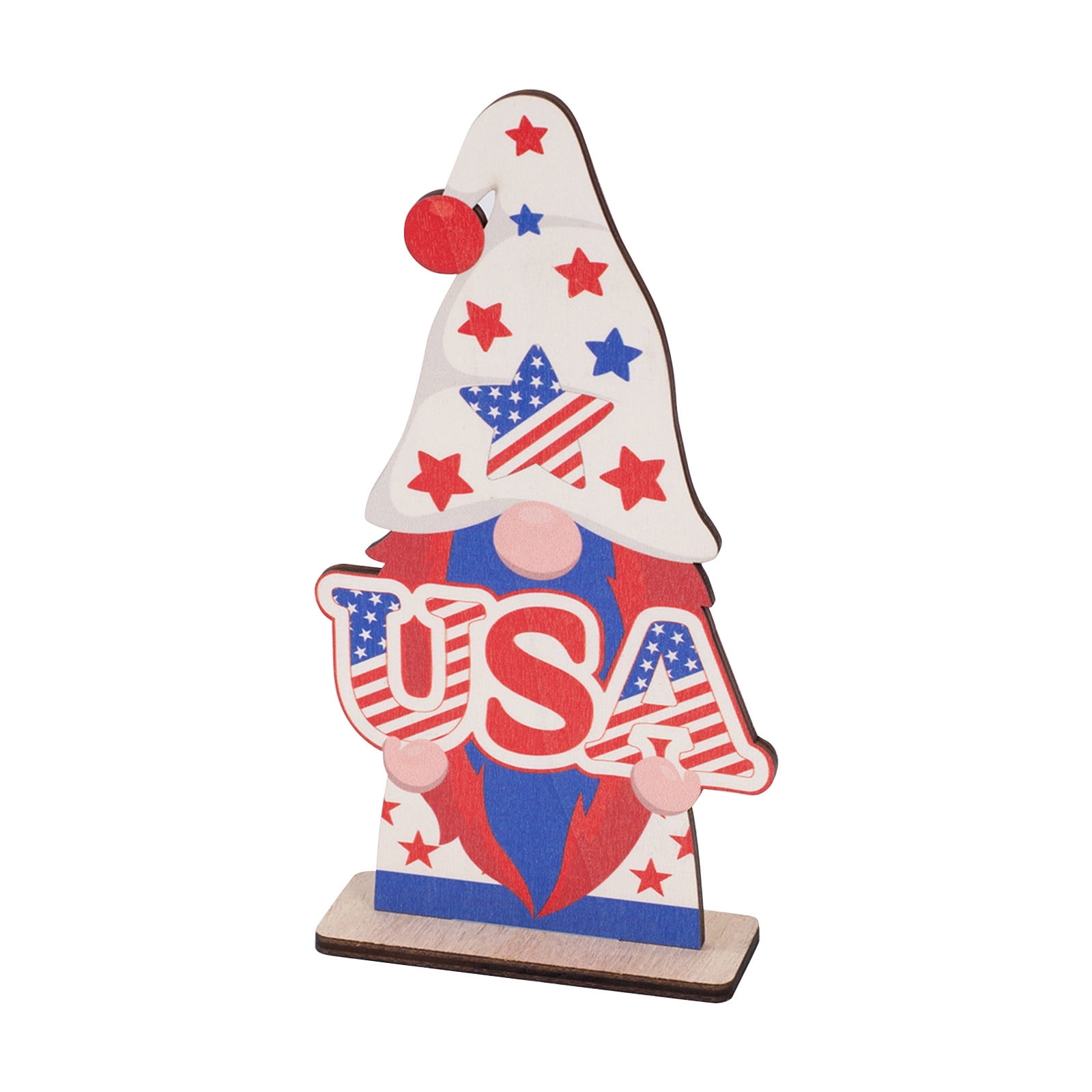 Wooden Gnome Table Centerpiece for Memorial Day and Independence Day ...