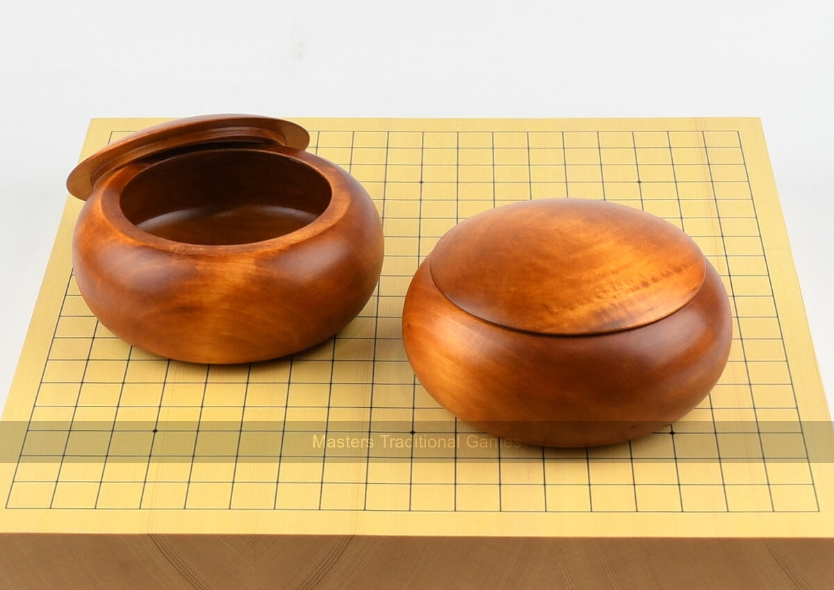 Wooden Go Bowls - Pair, Linden Wood, Reddish Finish - Walmart.com