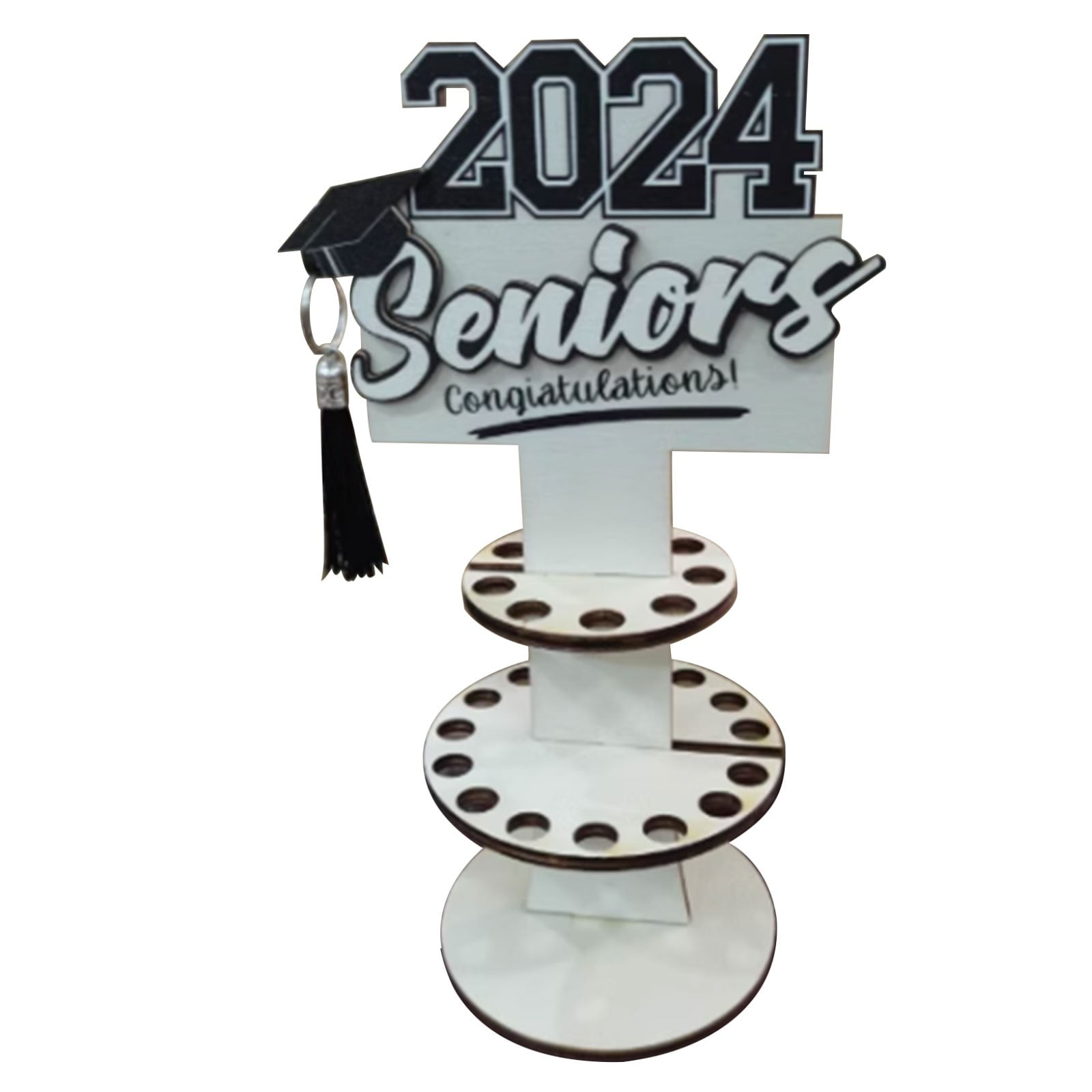 Wooden Graduation Coin Rack Ornament | 2024 Commemorative Graduation ...