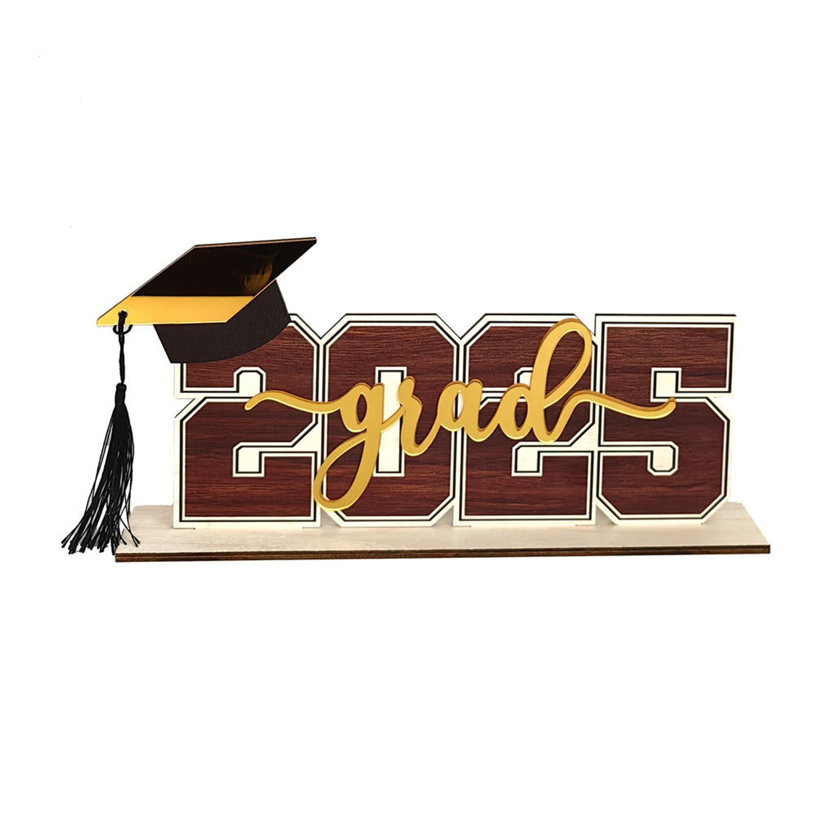 Wooden Graduation Table Sign Class of 2025 Centerpieces, with Grad Cap ...