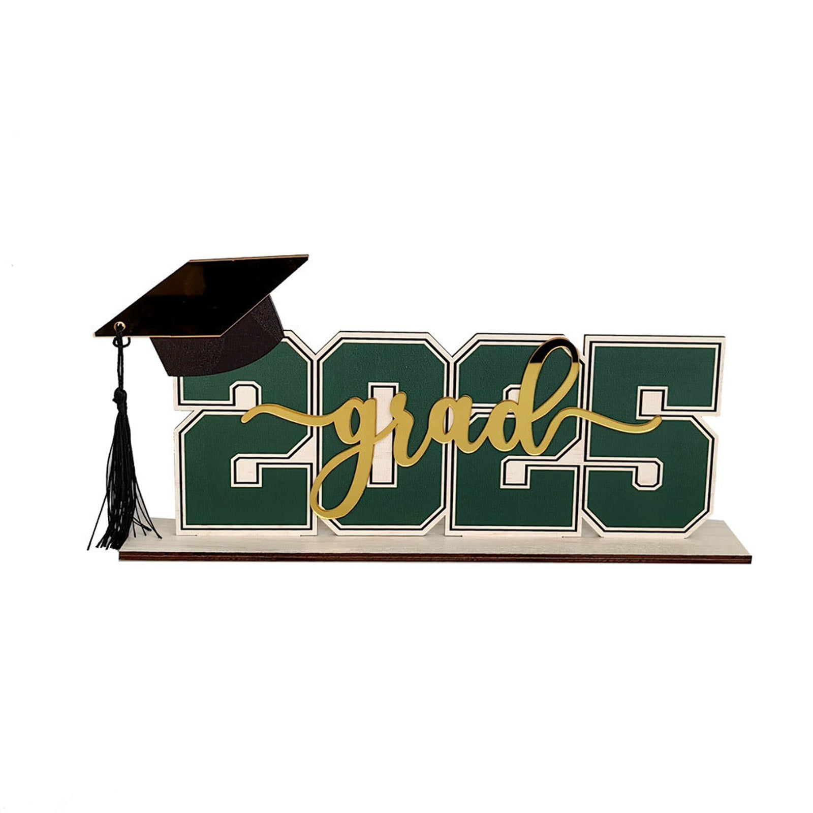 Wooden Graduation Table Sign Class of 2025 Centerpieces, with Grad Cap ...