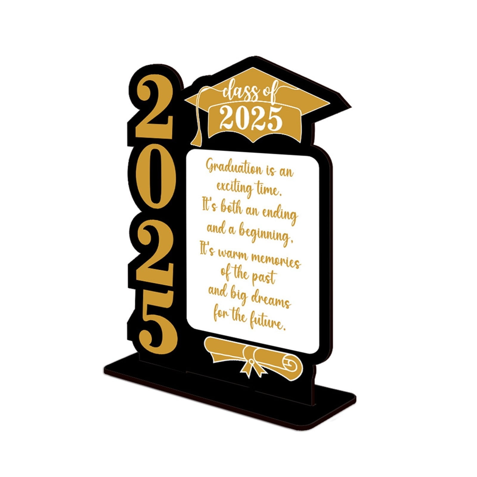 Graduation Decoration 2025 ,Wooden Graduation Tabletop Photo Frame ...