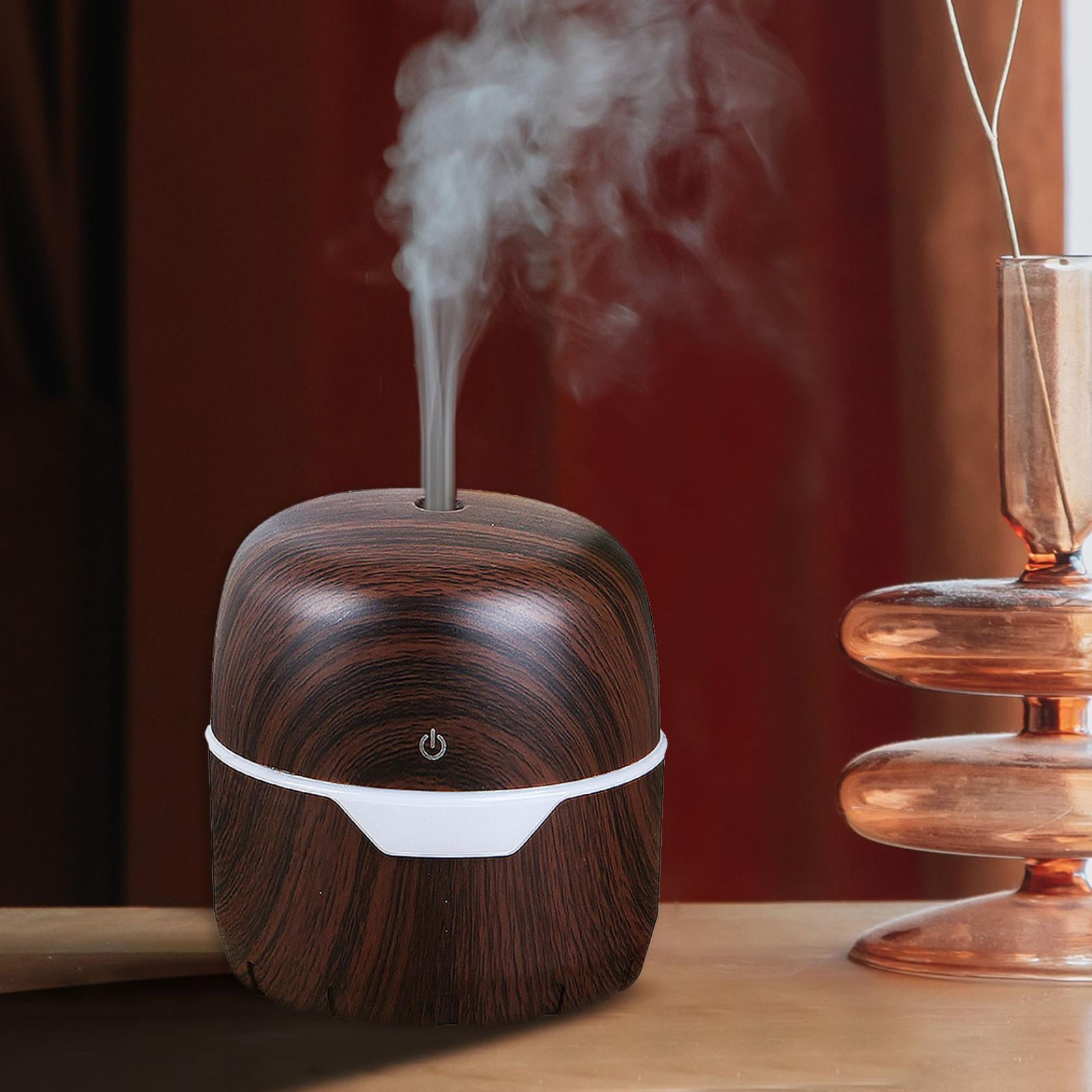 Wooden Grain Humidifier,300ML Protable Aroma Oils Diffuser for Home ...