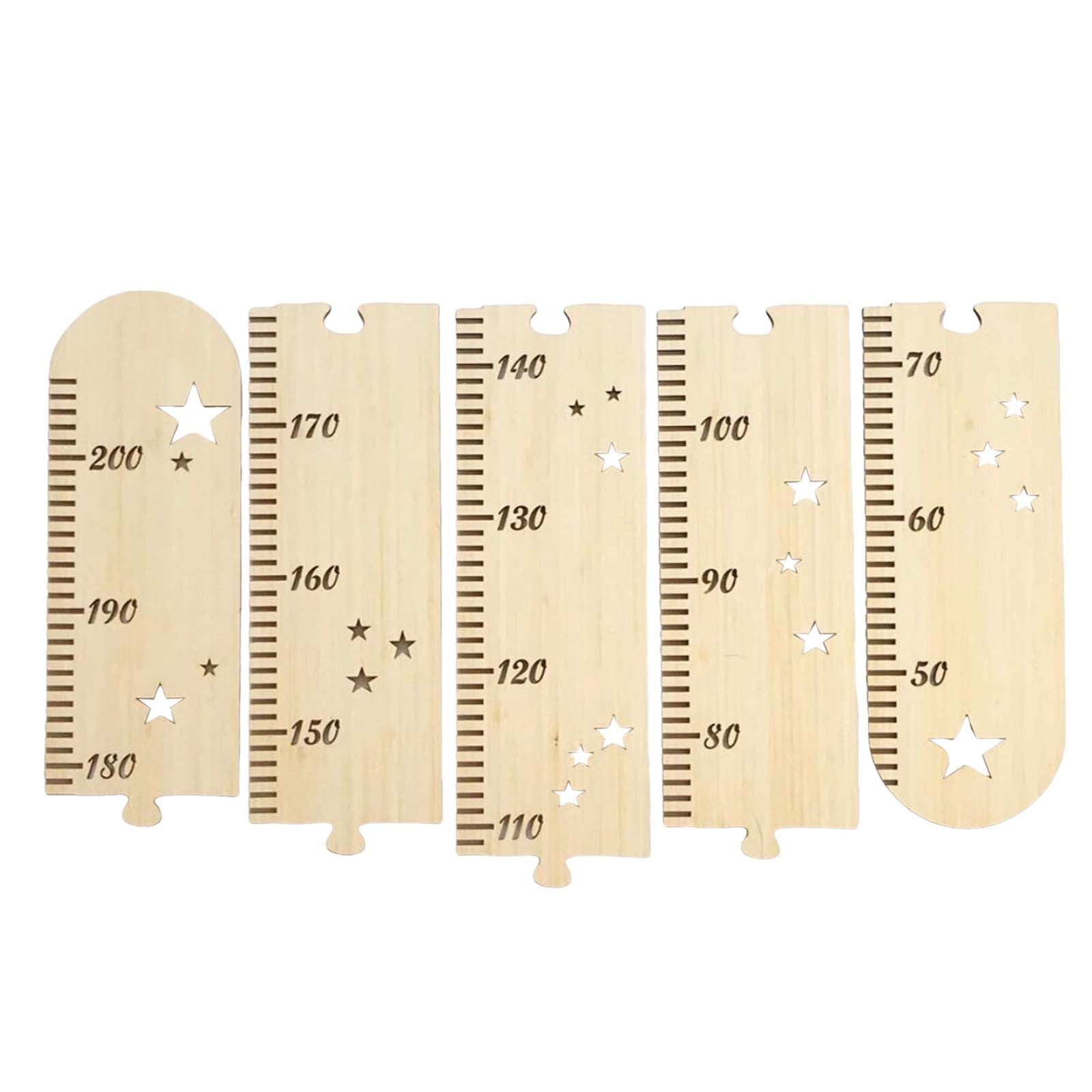 Wooden Growth Chart Ruler - Wall-Mounted, Dry-Erase Board Design ...