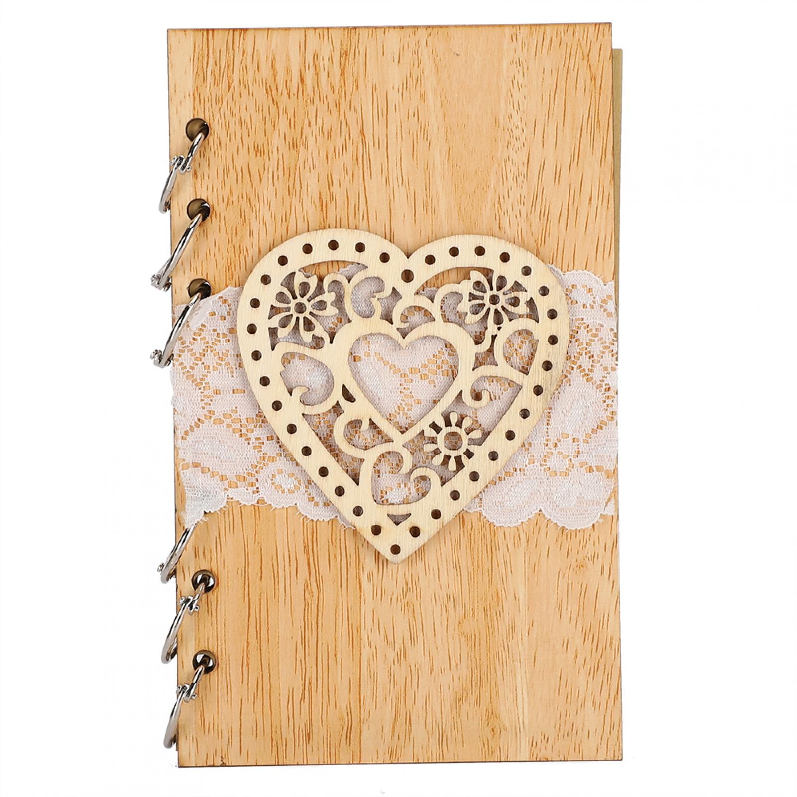 Wooden Guest Book, Memorable Signature Notebooks, Wedding Party Gift ...