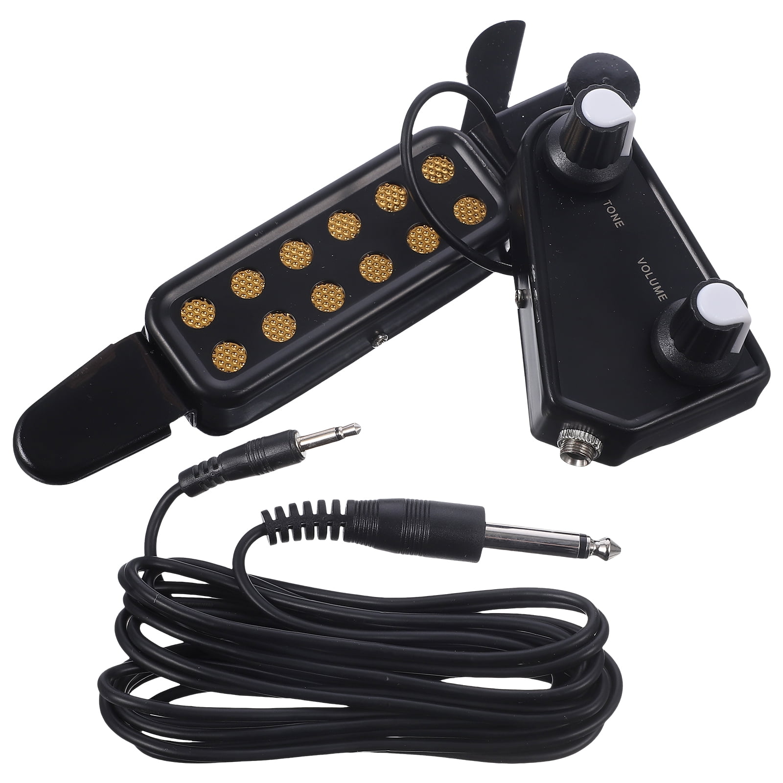 Wooden Guitar Pickup Practical Sound Pick-up Folk Guitar Pickup Black ...