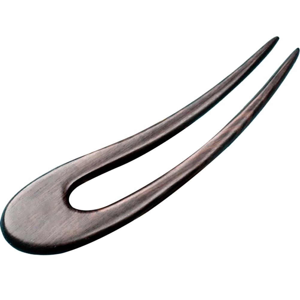Wooden Hair Stick U-Shaped Hair Fork Retro Hair Pin Chopstick for Women ...