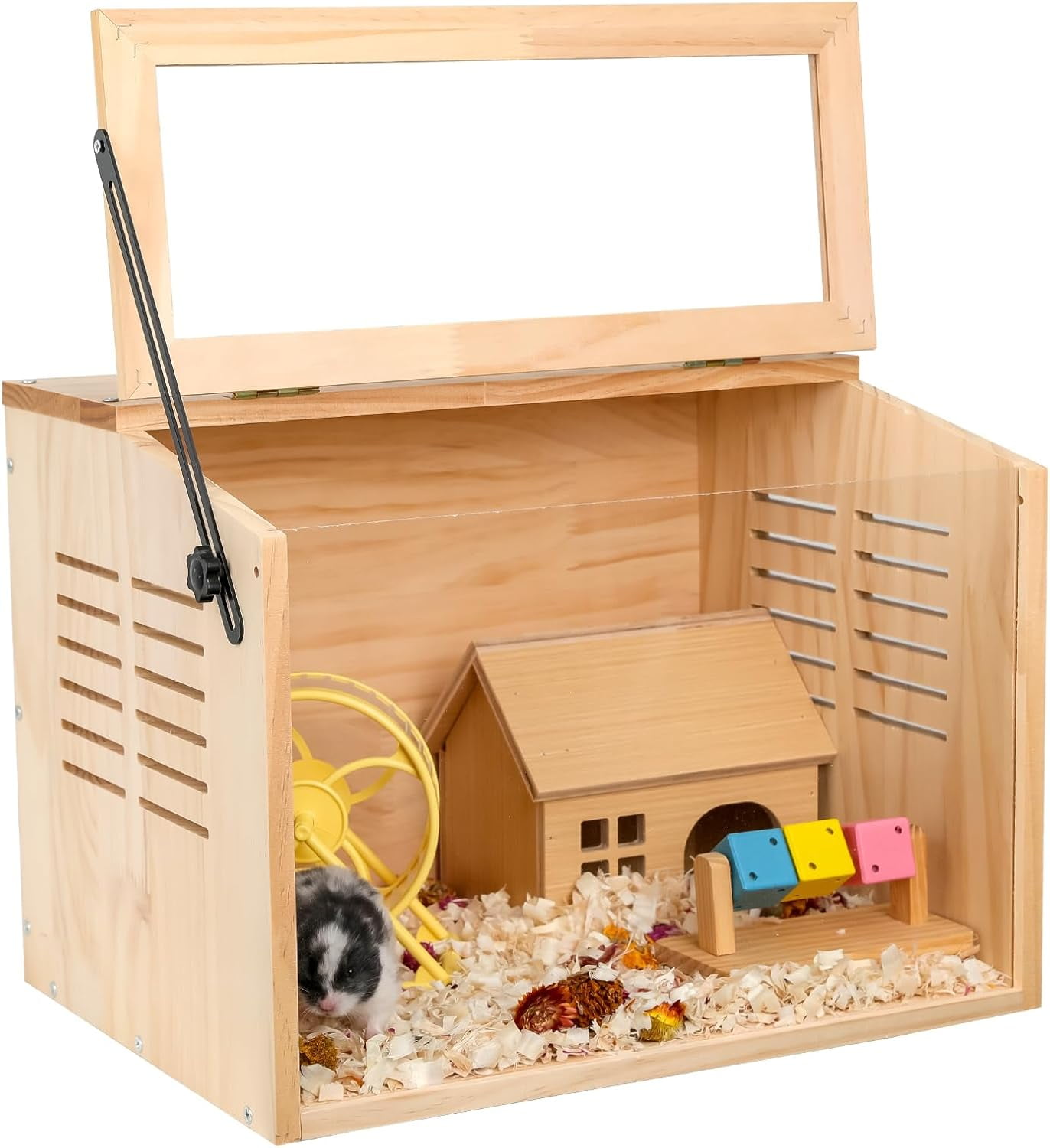 Wooden Hamster Cage, Animal Cabinet for Dwarf Syrian Hamsters , Hamster ...