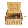Wooden Hand Crank Musical Box Best Gift for Kids Friends Hollow Laser ...