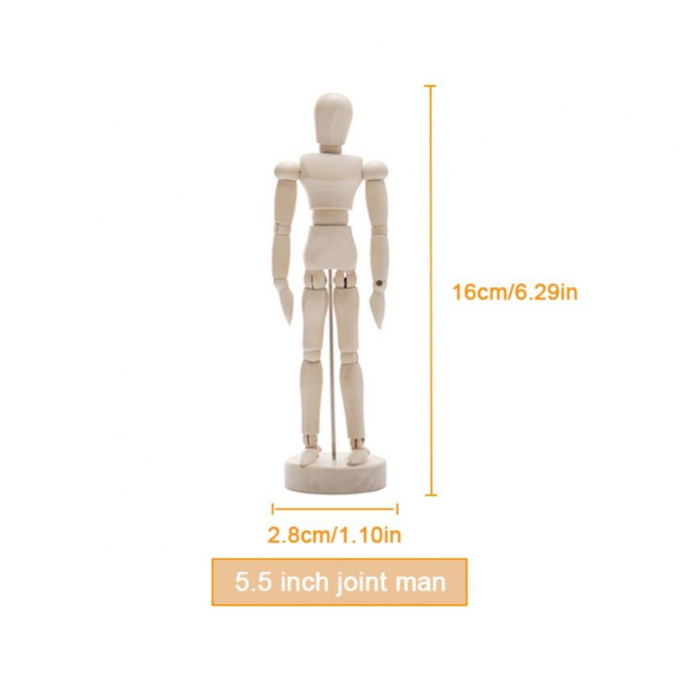 Wooden Hand Figurines Rotatable Joint Hand Model Drawing Sketch ...