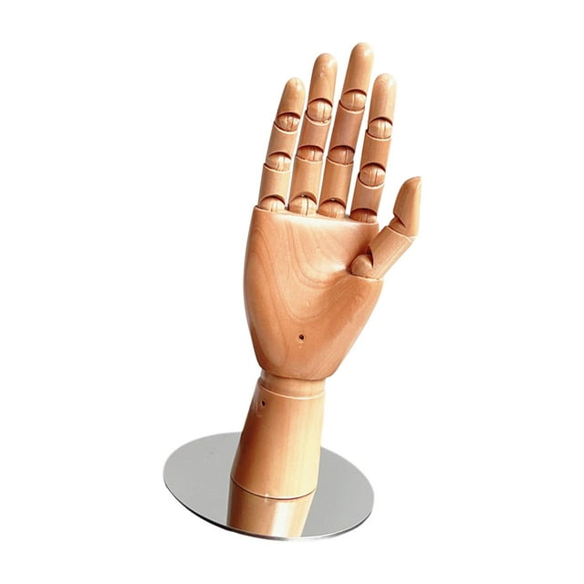 Wooden Hand Model Right Hand Model Multipurpose Lightweight 10 Inches ...