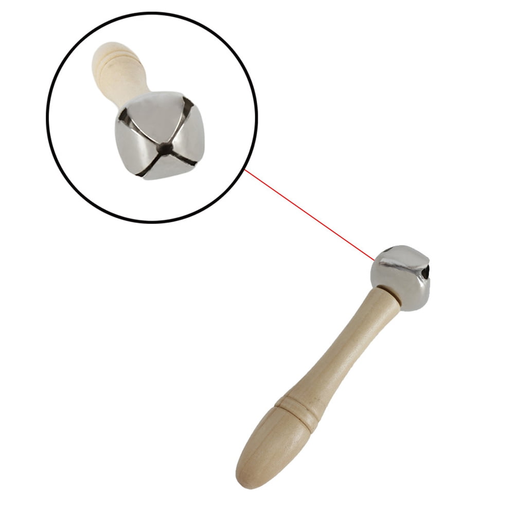 Wooden Hand Rod Jingle Bell Percussion Musical Instrument Education ...