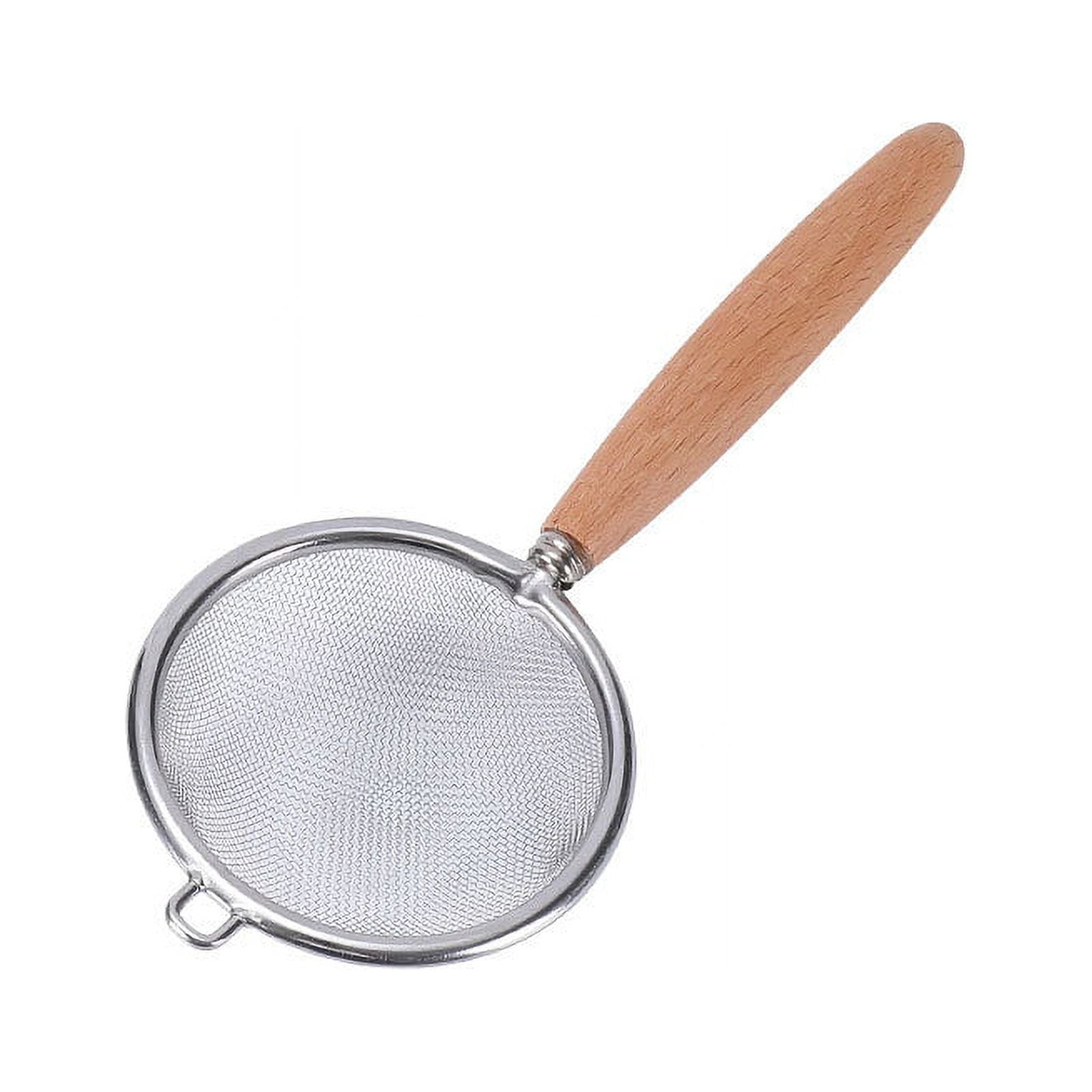 Wooden Handle 304 Stainless Steel Colander Juice Filter Screen Hot Pot ...