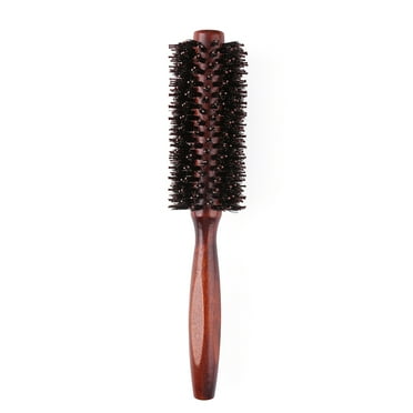 Short Hair Round Brush Small Boar Bristle Round Brush with Wooden ...