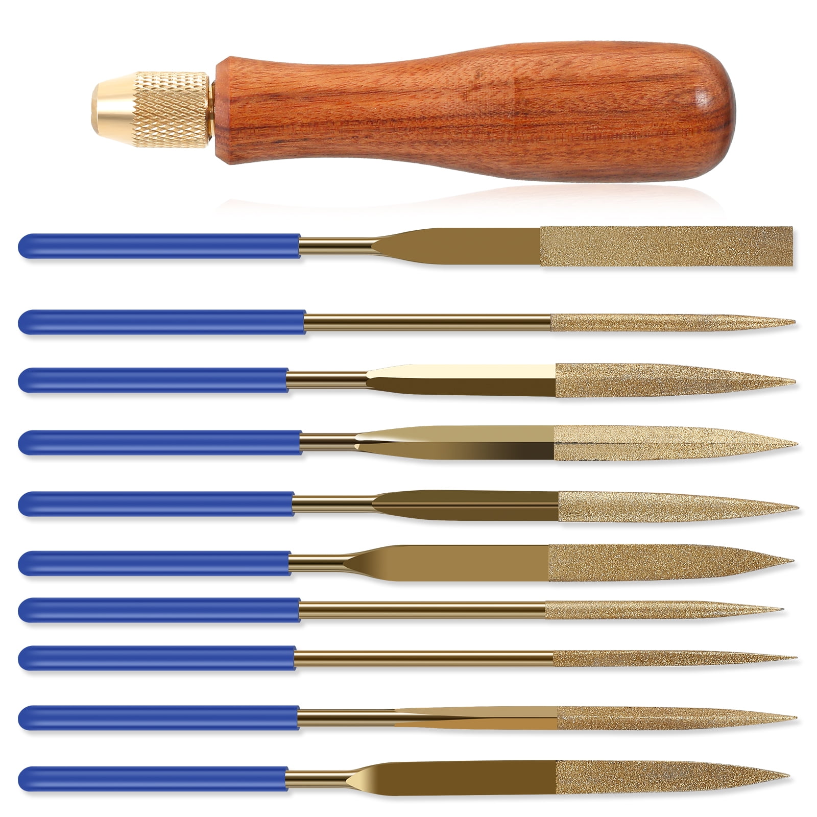 Wooden Handle Files Sturdy Wood Handle File Set Stable Good ...