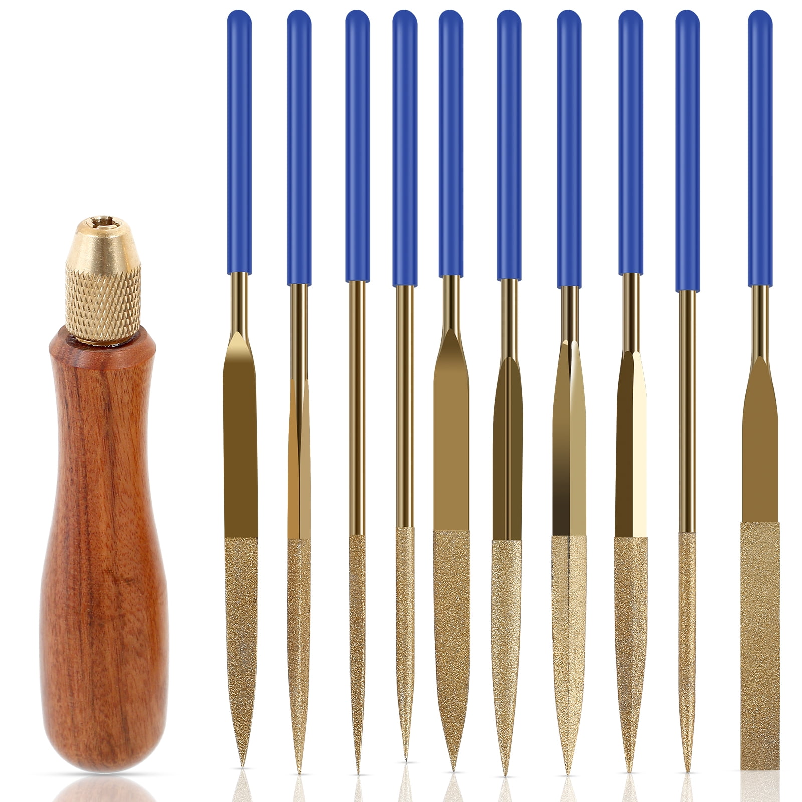 Wooden Handle Files Sturdy Wood Handle File Set Stable Good ...