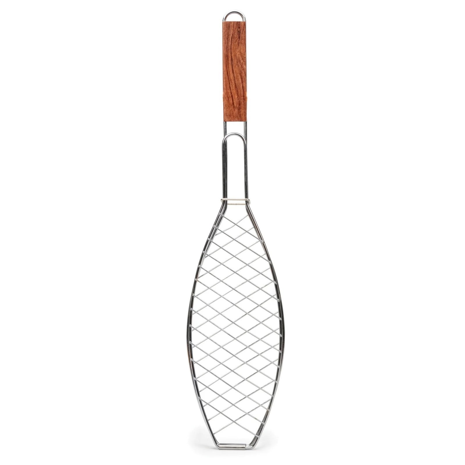 Wooden Handle Fish Grill Net Clamp Barbecue Clamp Fish Clamp Outdoor ...
