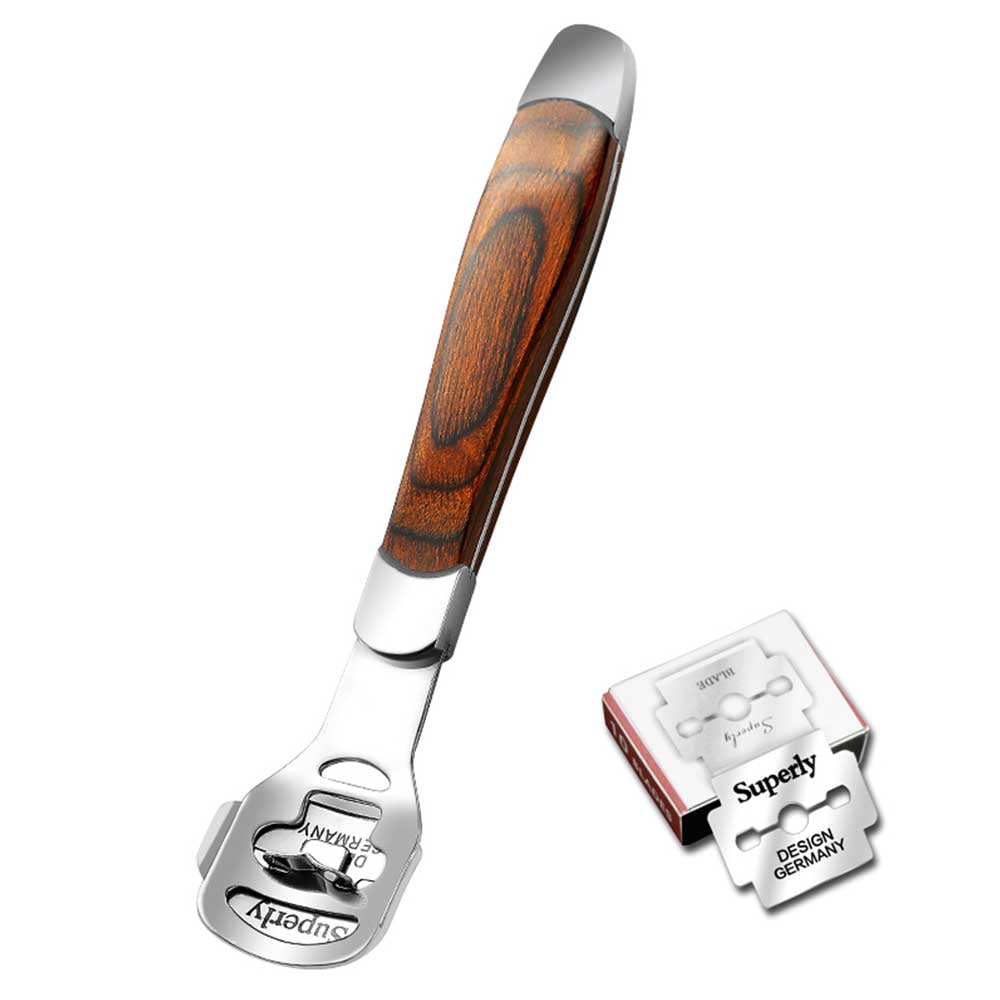 Wooden Handle Pedicure File Skin Shaver Corn Cuticle Cutter Remover ...
